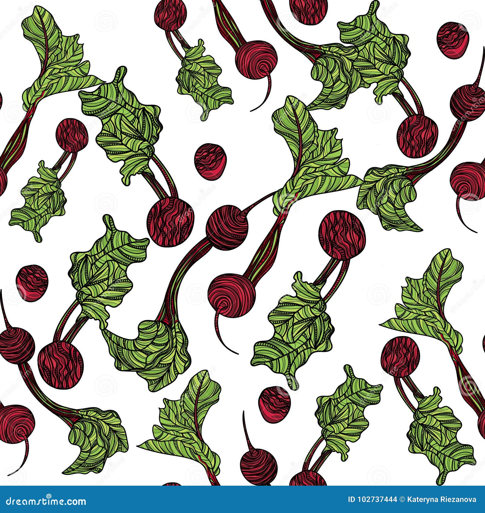 Seamless Pattern with Beets. Stock Vector - Illustration of texture ...