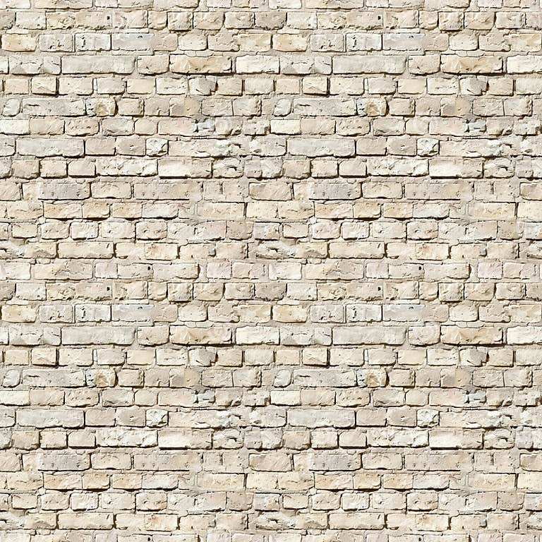 Seamless Pattern of Beige Brick Wall Texture. Stock Illustration ...