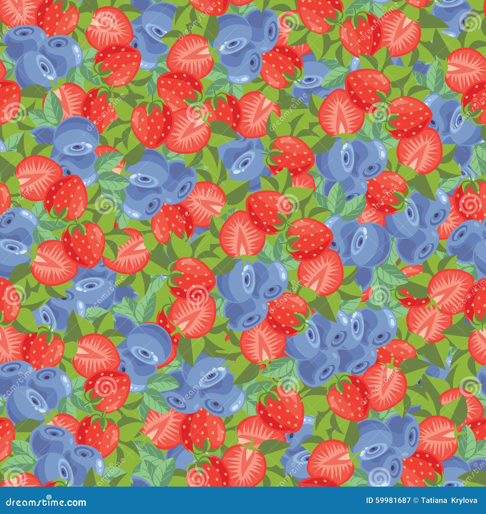 Seamless Pattern with Berry Stock Vector - Illustration of delicious ...