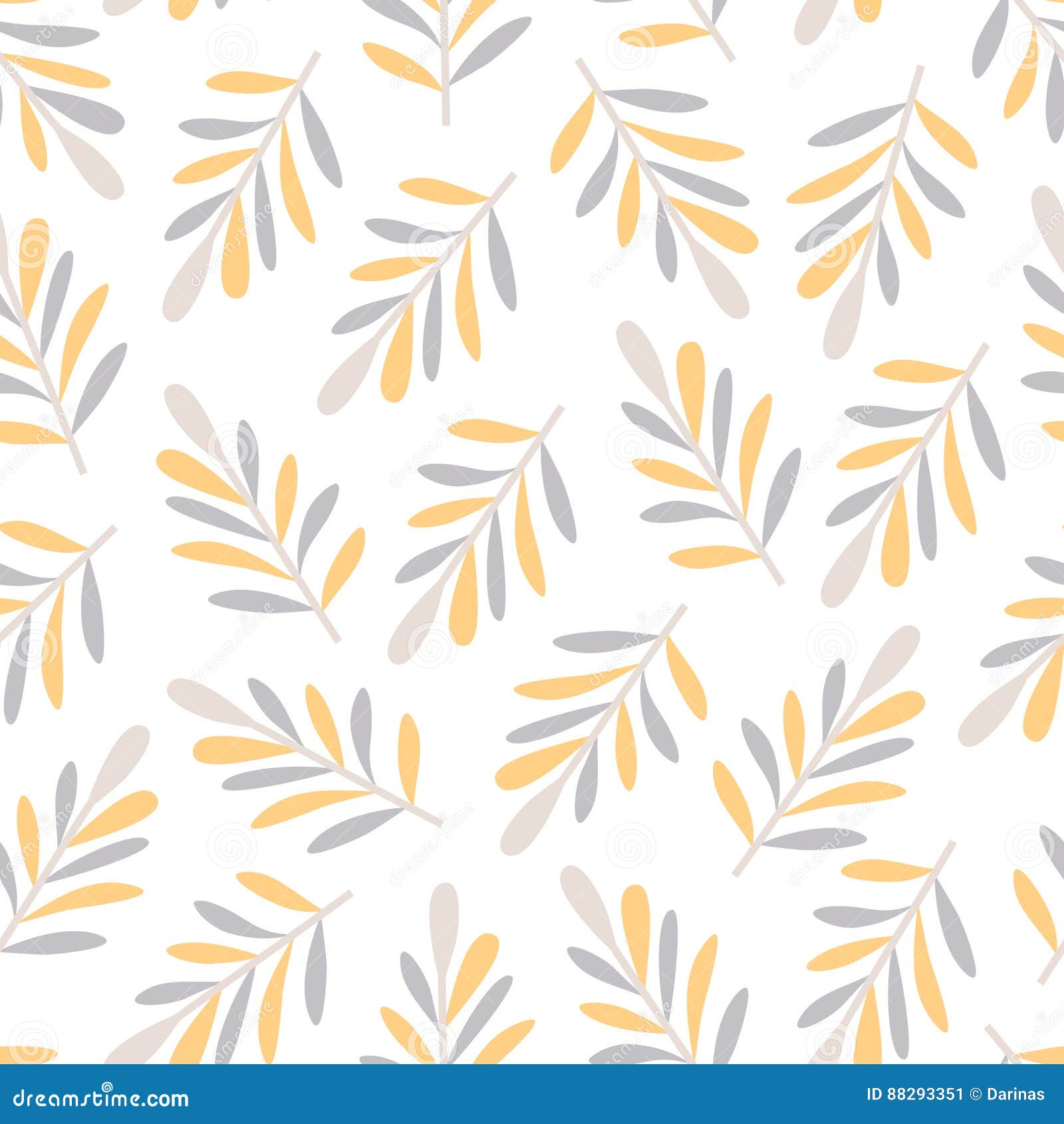 Seamless Pattern with Big Leaves Stock Vector - Illustration of vector ...