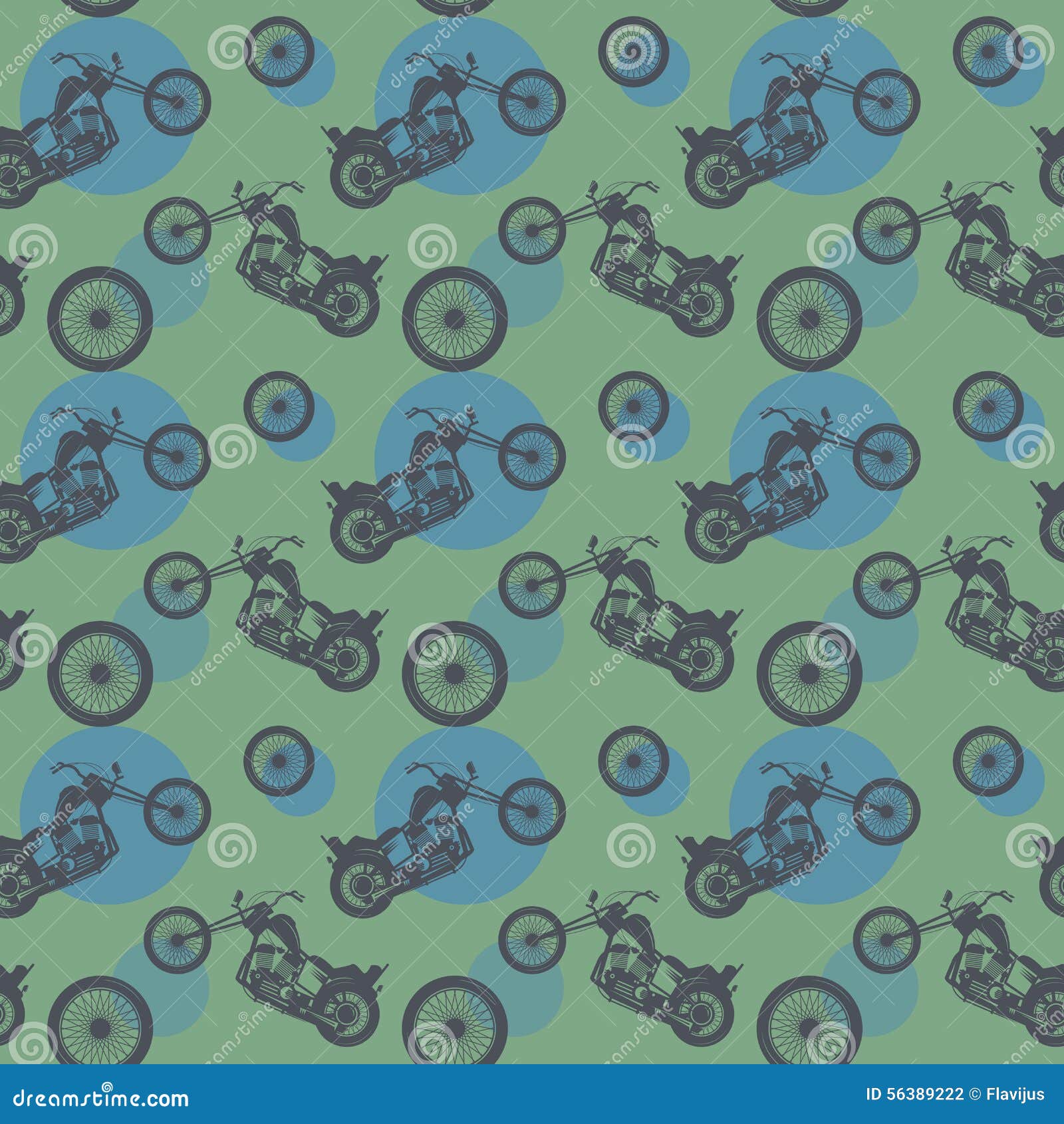 Seamless Pattern, Bikers Theme Stock Vector - Illustration of service ...
