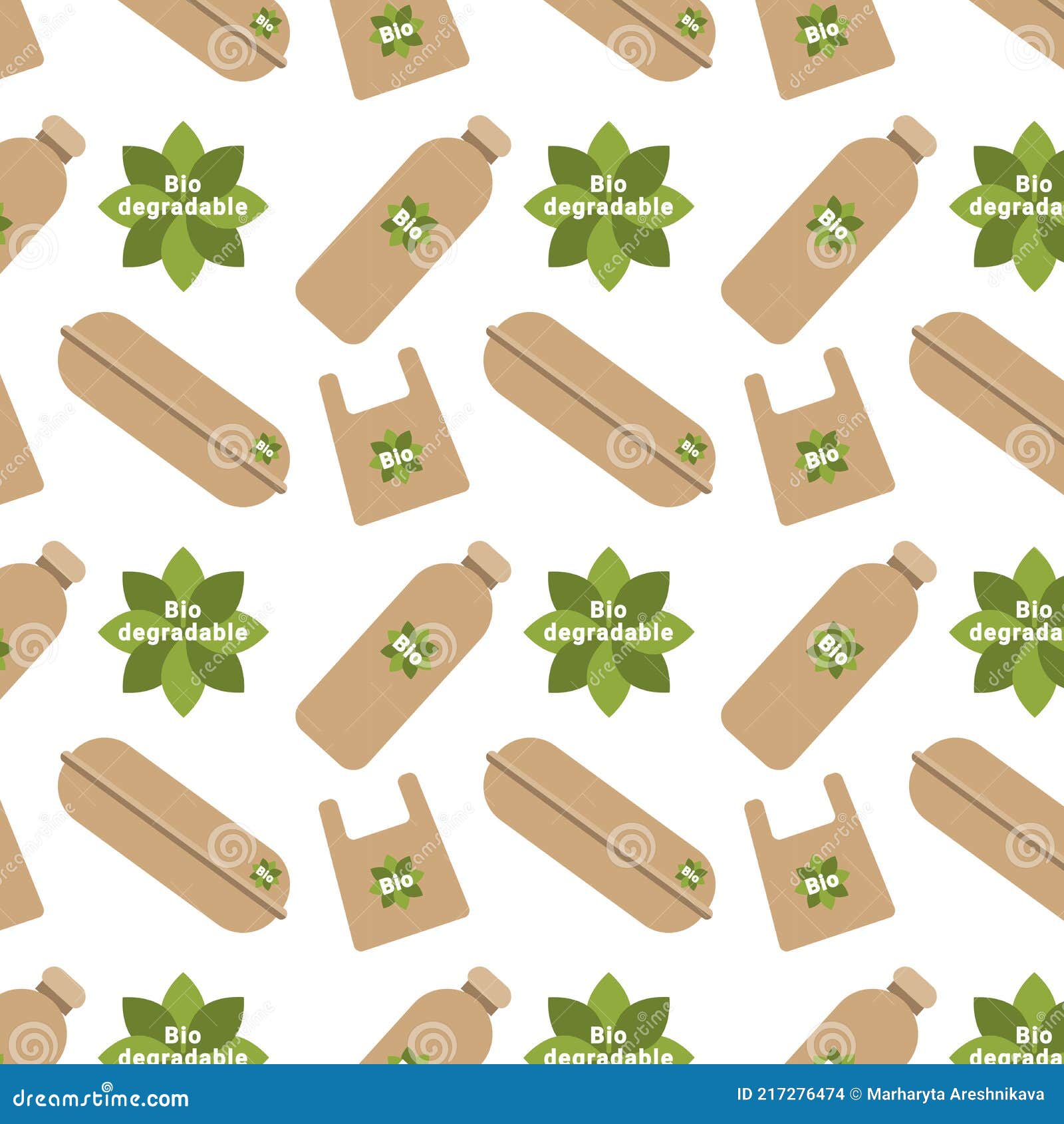 Biodegradable Packaging Line Icons Collection. Sustainable ...