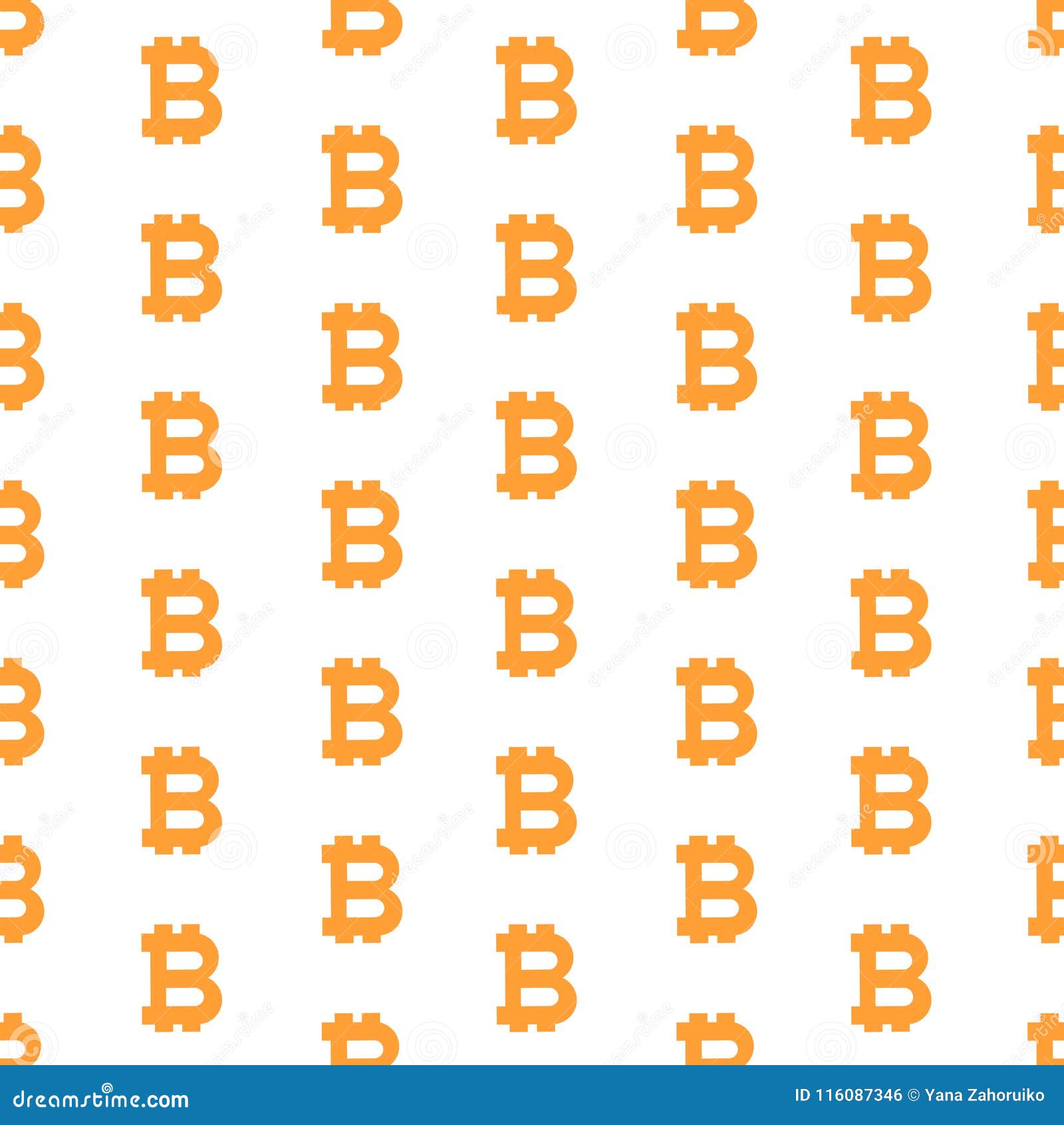 Seamless Pattern from the Bitcoin Symbols. Stock Vector - Illustration ...