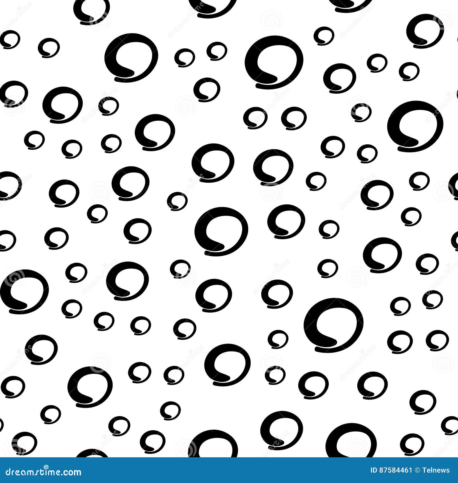 Seamless Pattern With Black Bubbles Stock Image | CartoonDealer.com ...