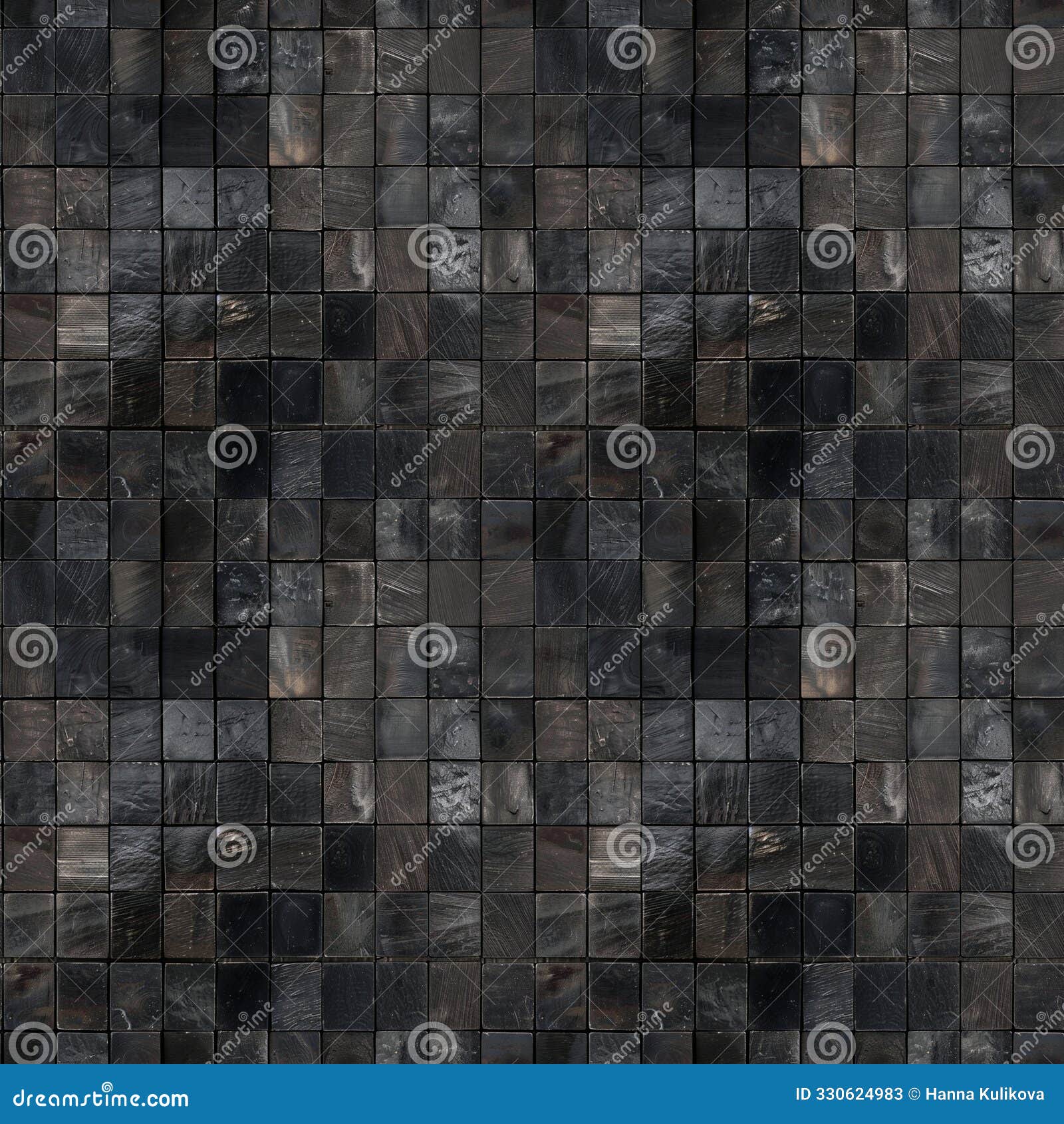 Seamless Pattern of Black Ceramic Tile Texture. Stock Illustration ...