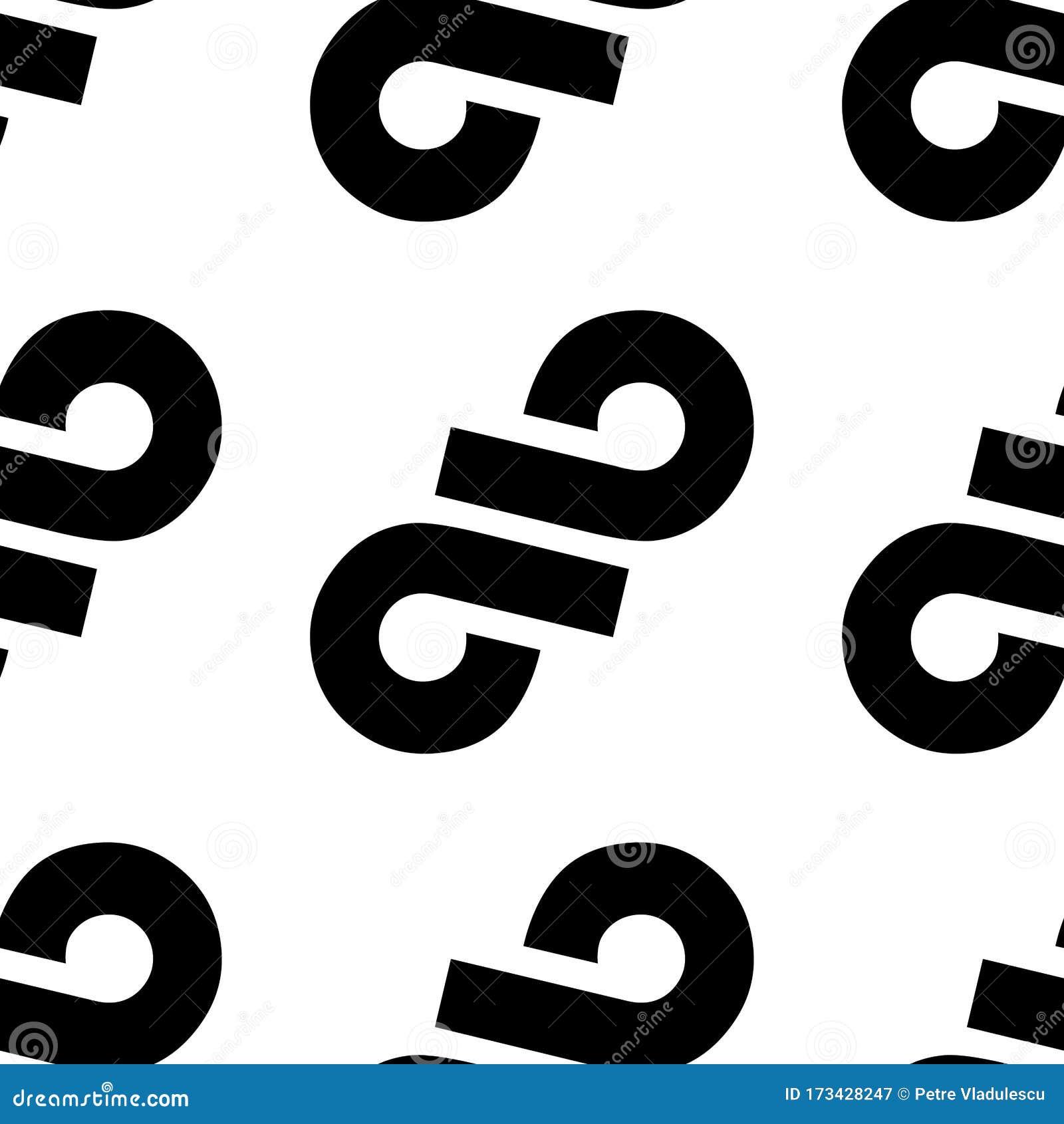 Seamless Pattern with Black Infinity Symbol(texture 2), Modern Stylish ...