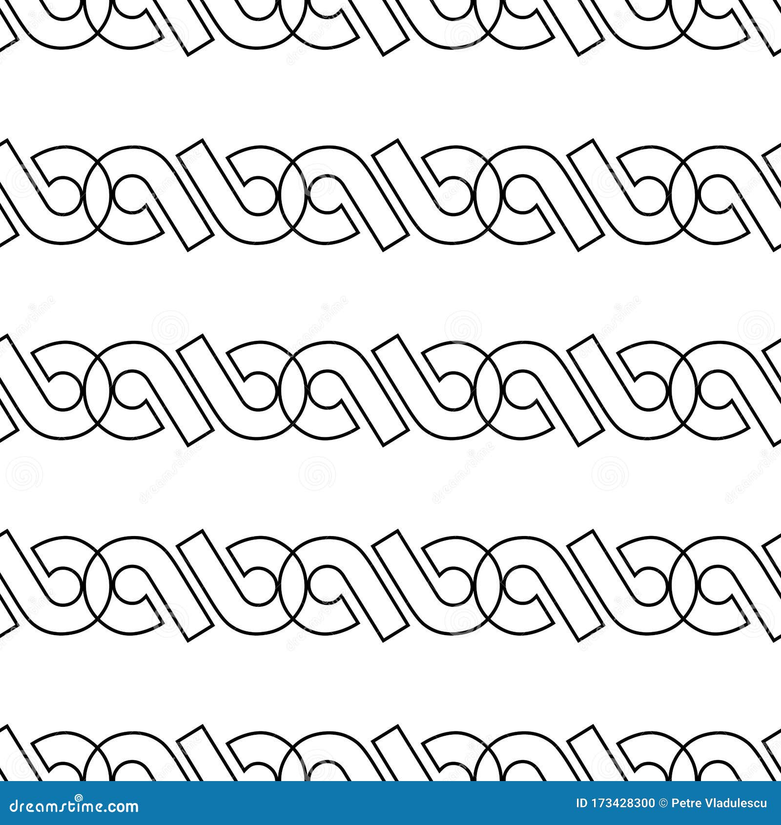 Seamless Pattern with Black Infinity Symbol(texture 1), Modern Stylish ...