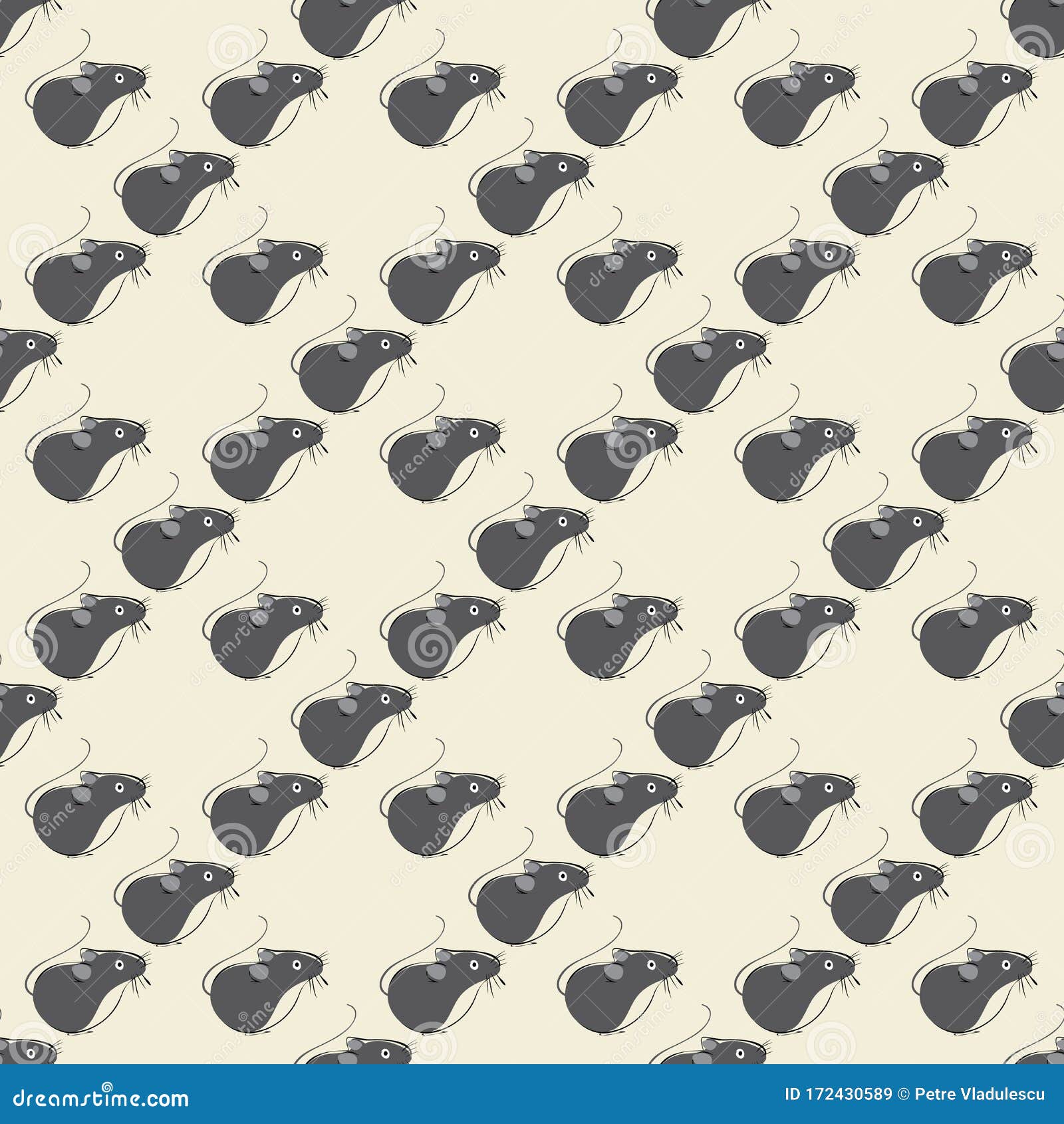 Seamless Pattern with Black Mice(texture4), Modern Stylish Image. Stock ...