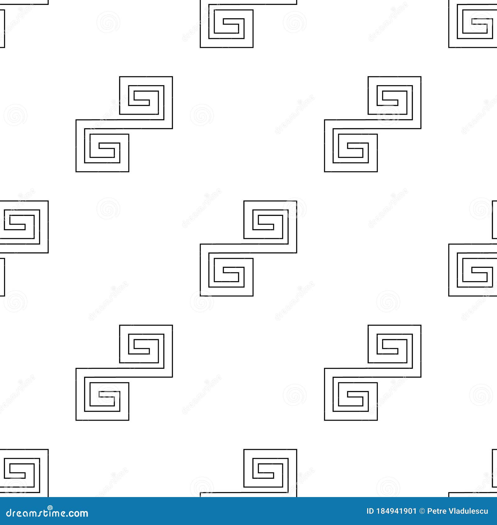 Seamless Pattern with Black Outline Geometric Forms(texture 1), Modern ...