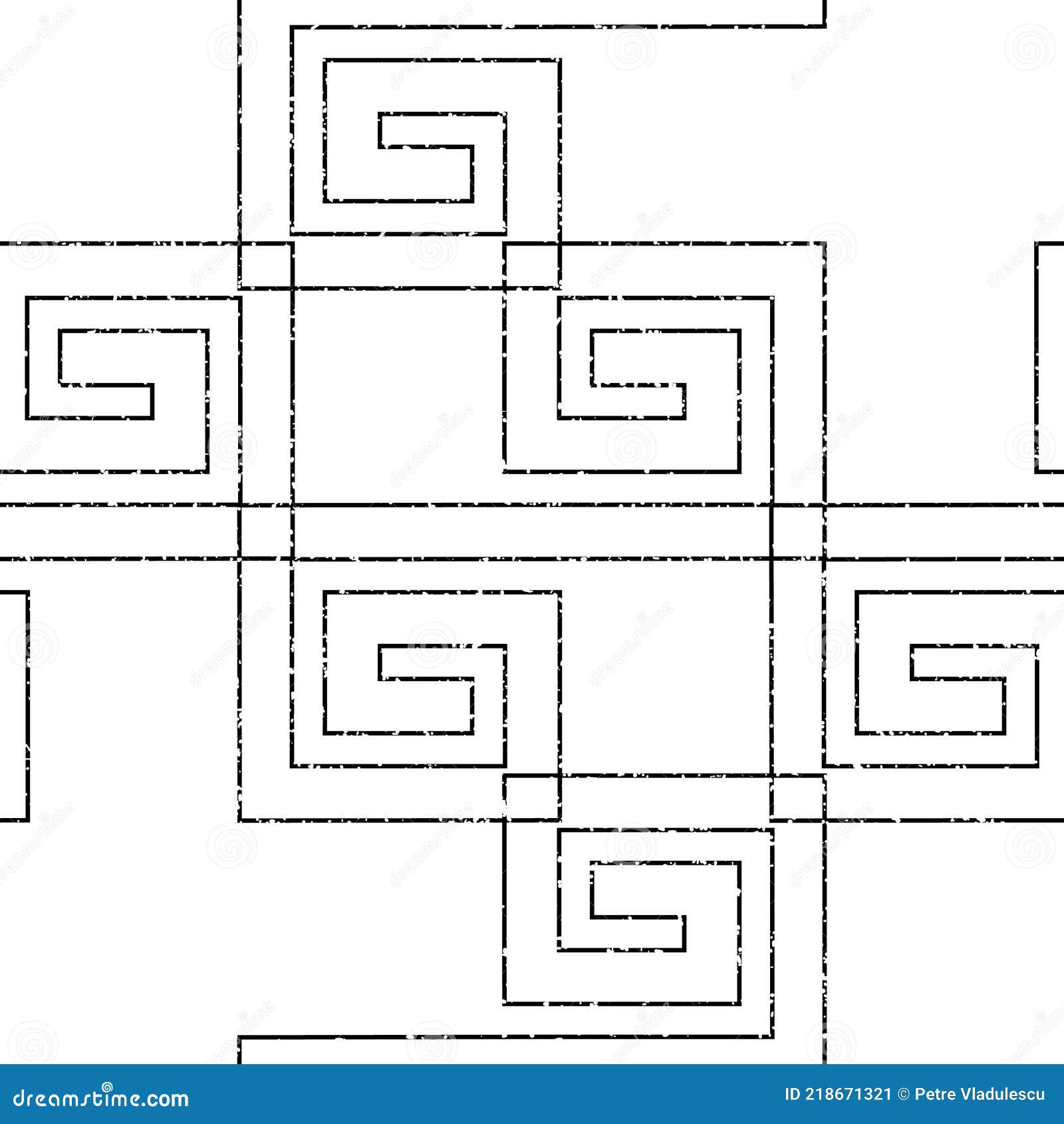 Seamless Pattern with Black Outline Geometric Forms Texture 11 7990 ...