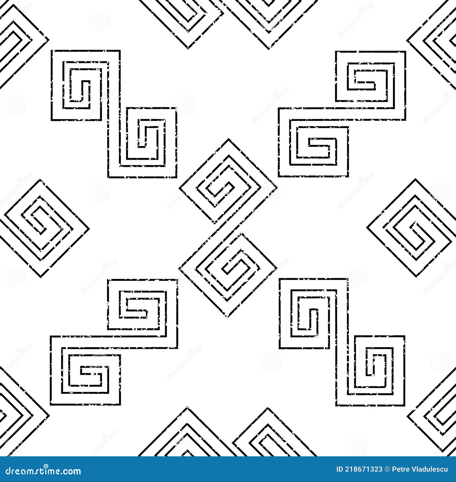 Seamless Pattern with Black Outline Geometric Forms Texture 12 7991 ...