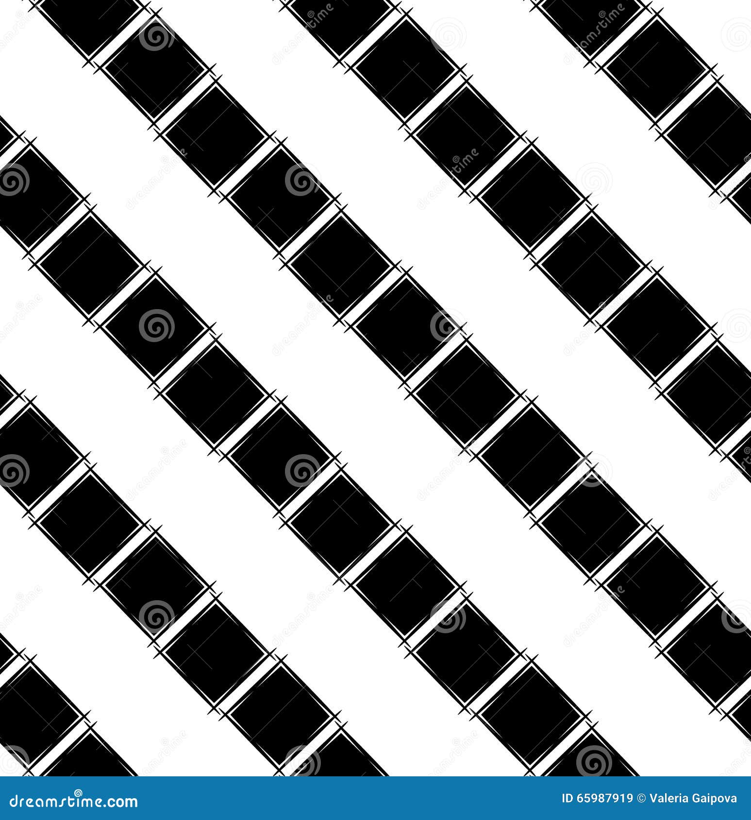 Seamless Pattern with Black Rhombus. Stock Vector - Illustration of ...