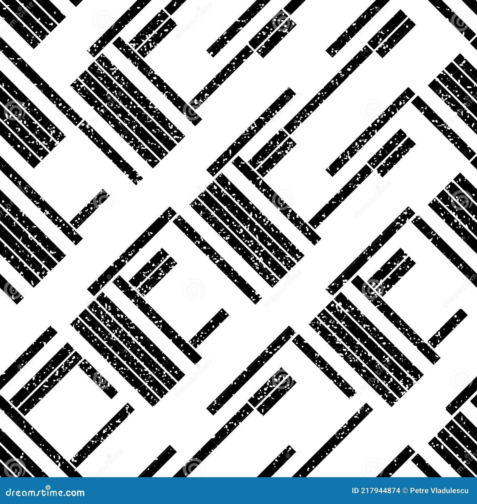 2088 Seamless Pattern with Black Slanting Segments, Modern Stylish ...