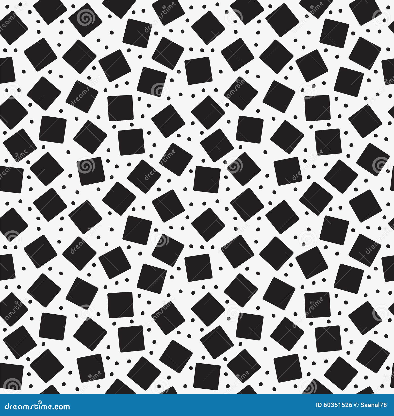 Seamless Pattern with Black Squares Stock Vector - Illustration of ...