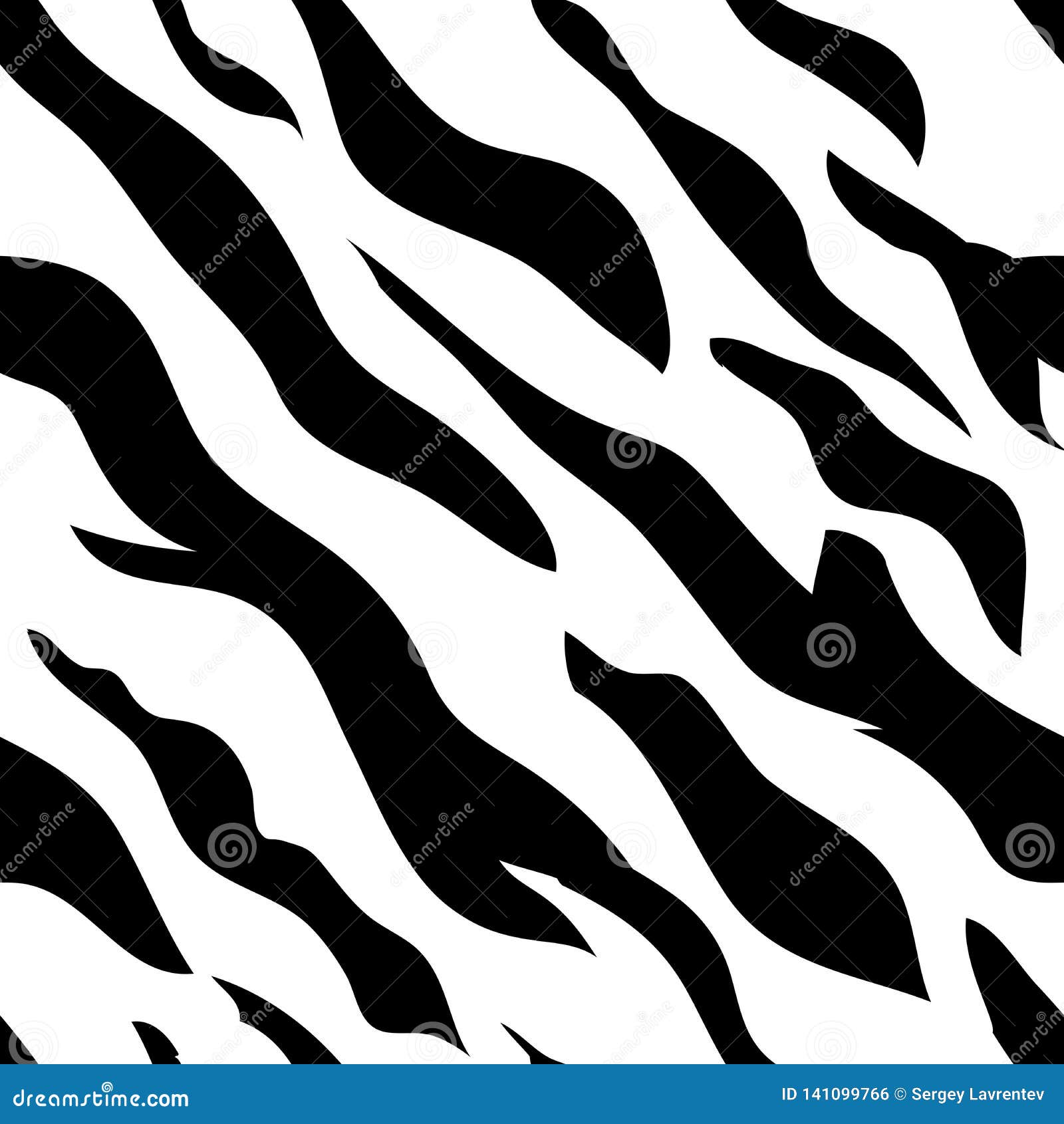 Seamless Pattern of Black Stripes Stock Illustration - Illustration of ...