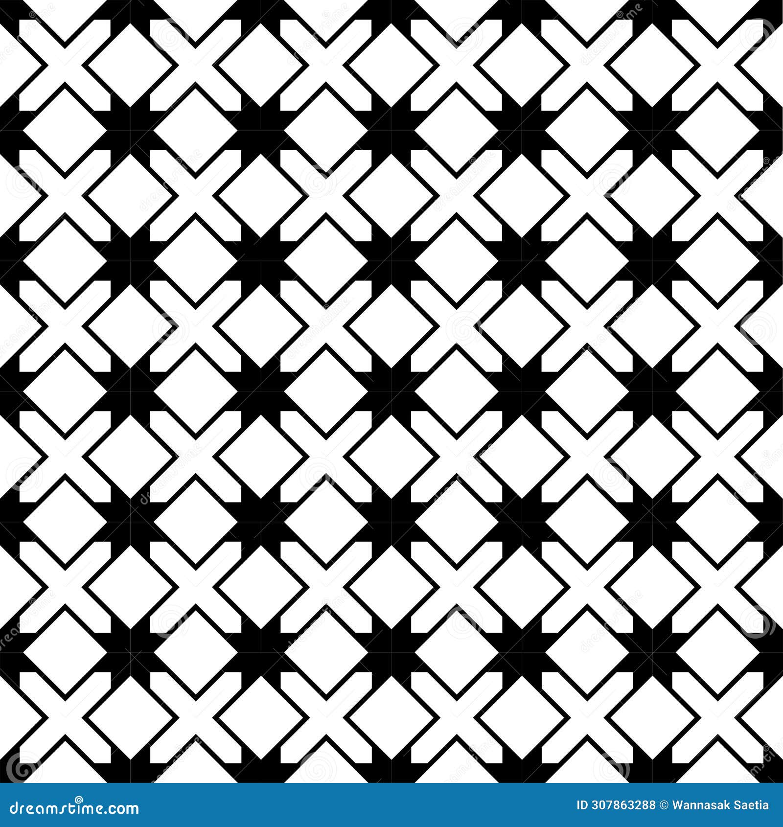 Seamless Pattern. Black and White Geometric Stock Vector - Illustration ...