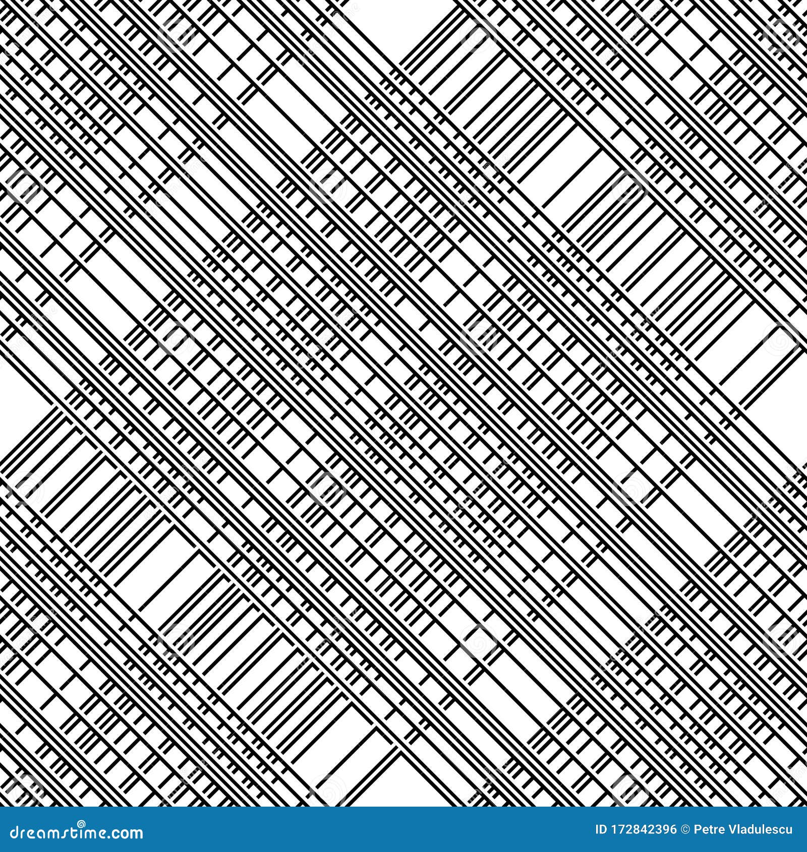 Seamless Pattern with Black and White Lines(texture 1), Modern Stylish ...