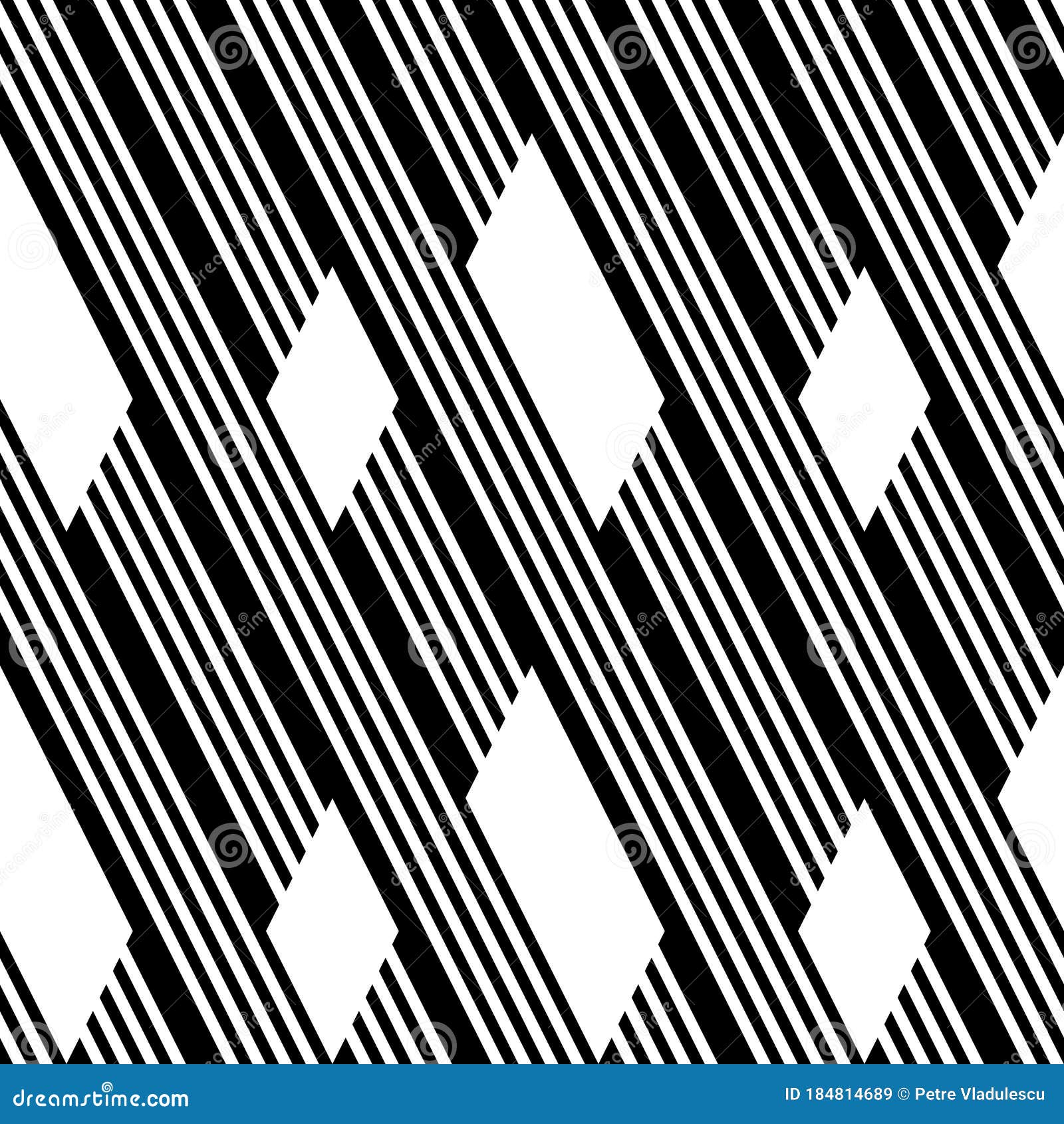 Seamless Pattern with Black and White Stripes, Modern Stylish Image ...