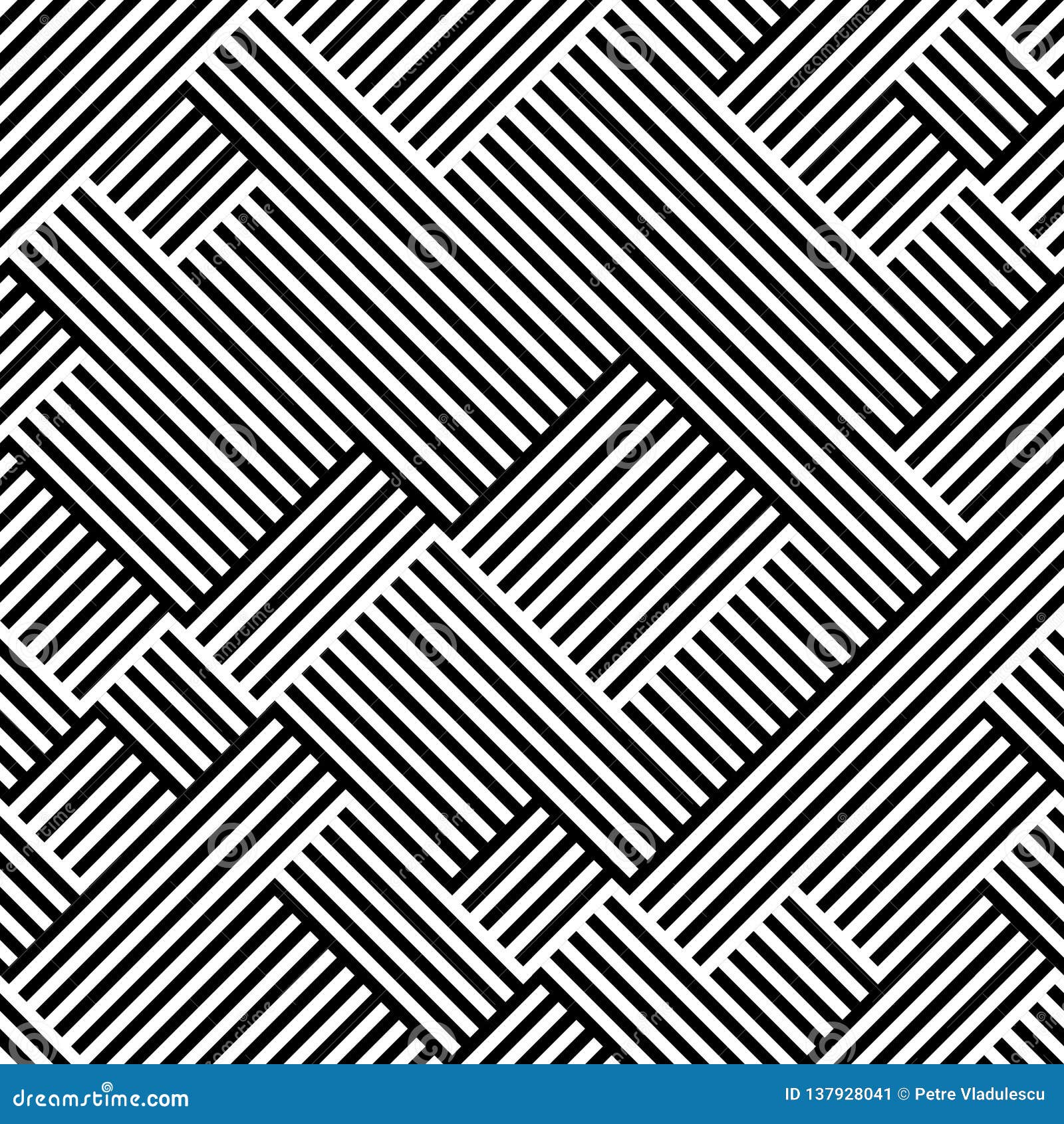 Seamless Pattern with Black and White Stripes Stock Vector ...