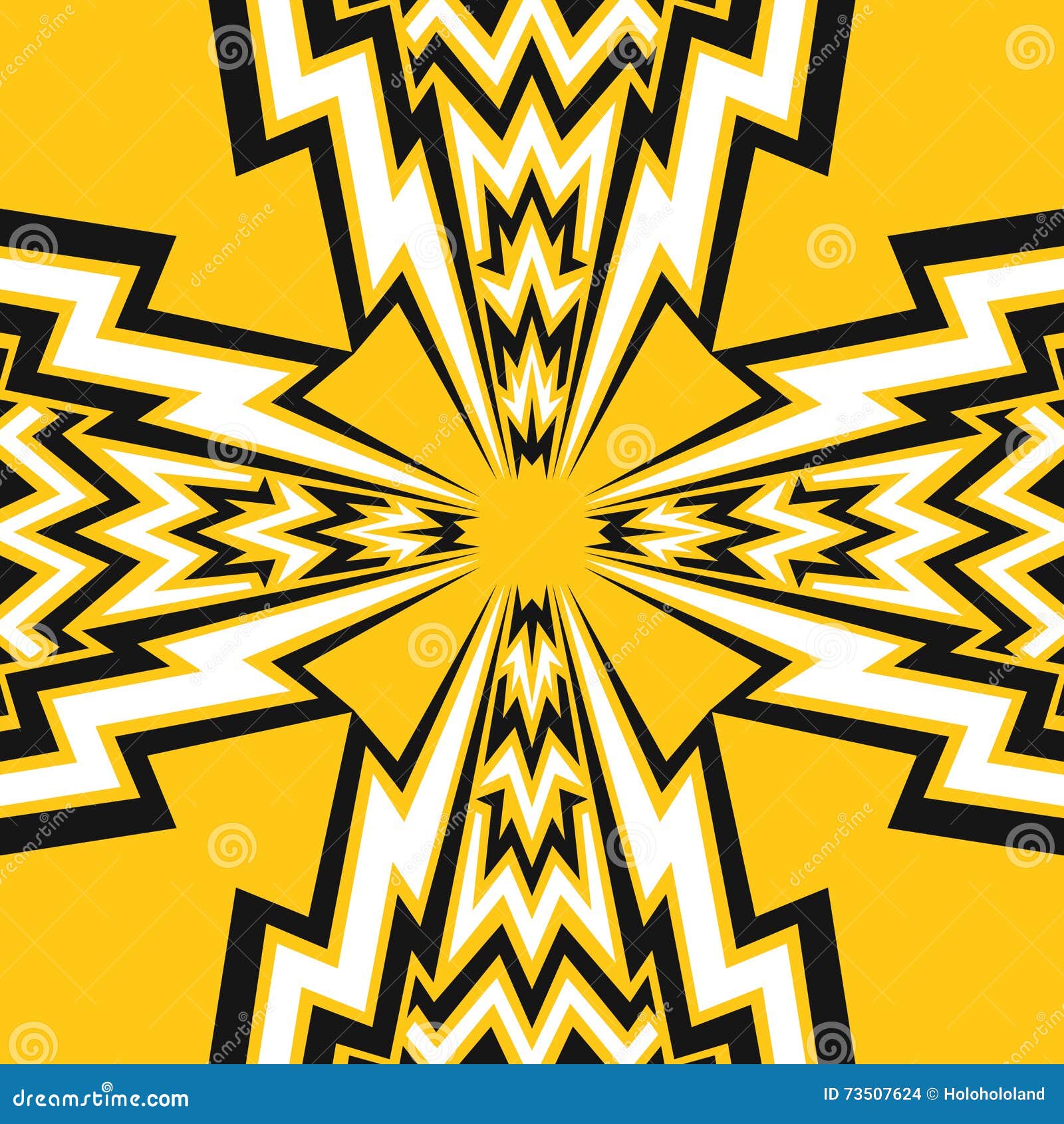 Thunderbolt Pattern. Sky Lightning Warning Voltage Symbols Electricity ...