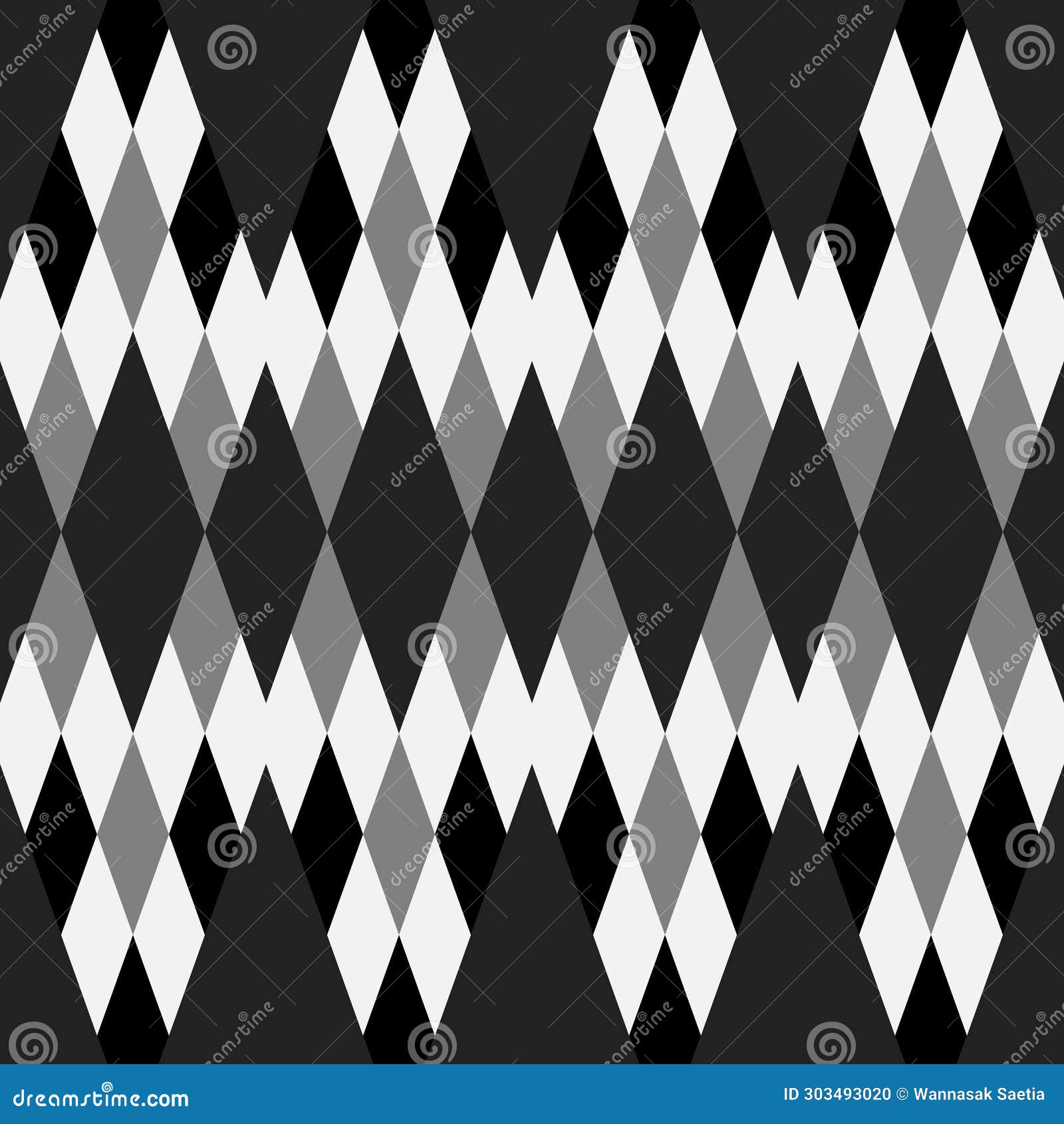 Seamless Pattern with Black and White Triangles. Stock Vector ...