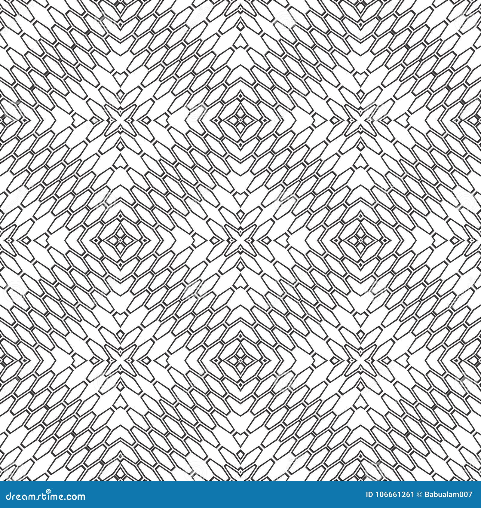 SEAMLESS PATTERN BLACK and WHITE Stock Vector - Illustration of ...