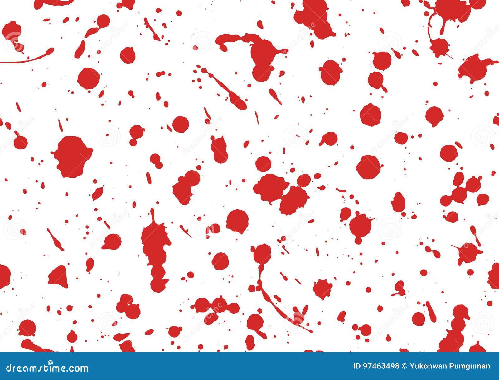 Seamless Pattern of Blood for Halloween Decoration, Vector Stock Vector ...