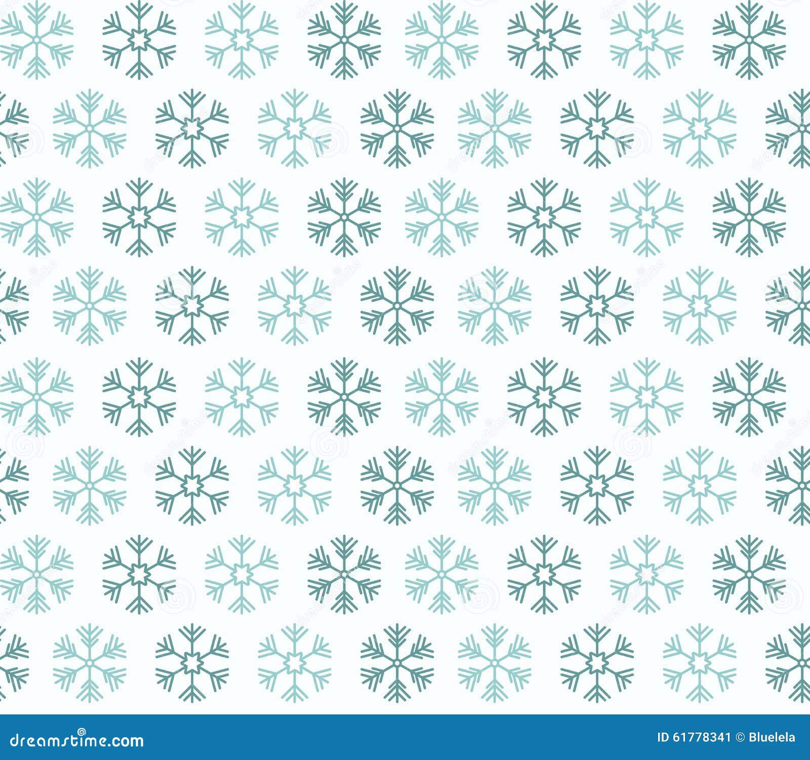 Seamless Pattern with Blue Christmas Snowflakes Stock Vector ...