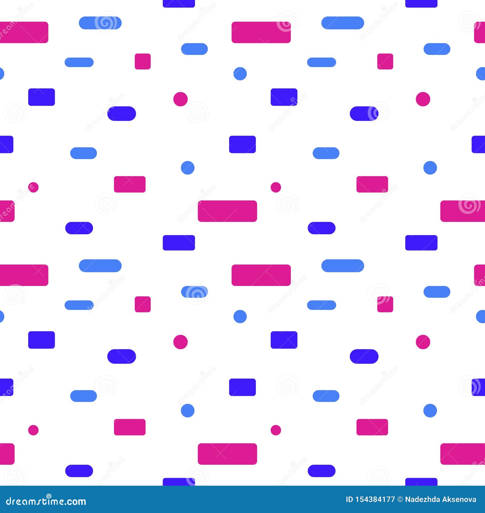 Seamless Pattern. Blue and Pink Rectangles on a White Background Stock ... Seamless Pattern. Blue and Pink Rectangles on a White Background Stock ...