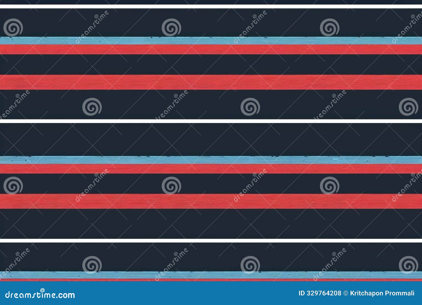 A Seamless Pattern of Blue and Red Horizontal Stripes, with White Lines ...
