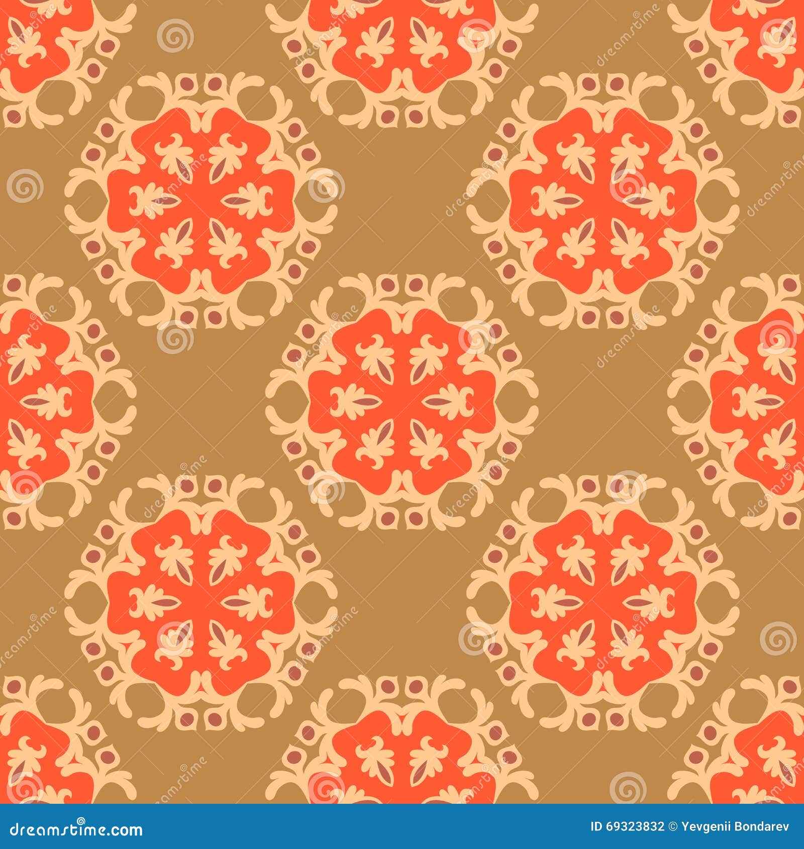 Seamless pattern boho chic stock vector. Illustration of batik - 69323832
