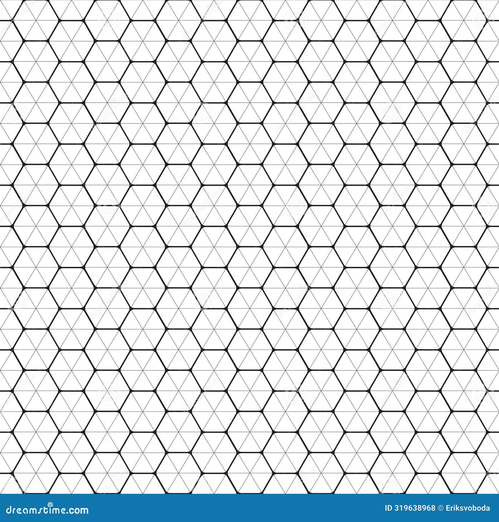 Seamless Pattern from Bold Hexagons with Thin Lines and Round Corners ...