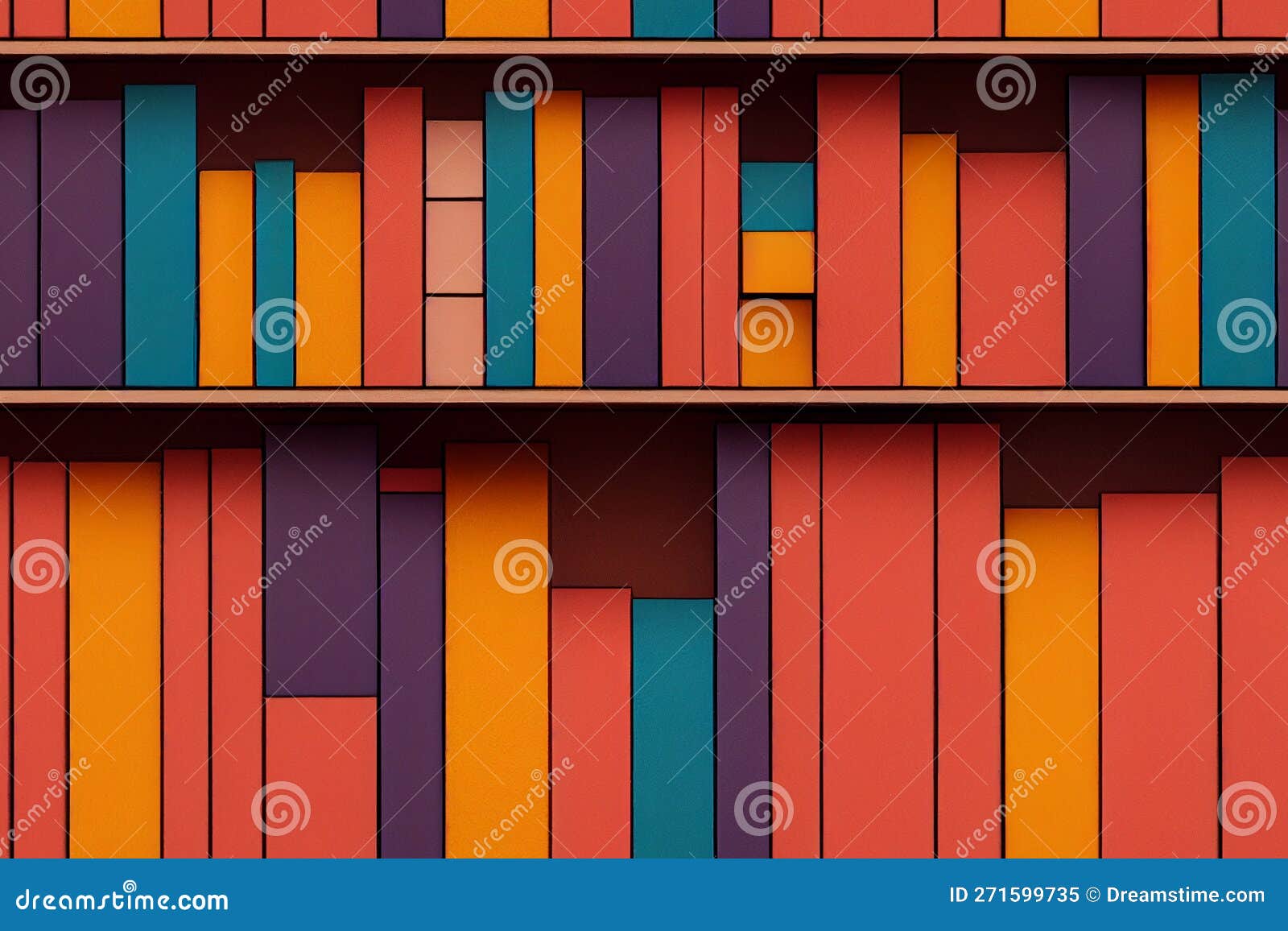 Infinite Books On Bookshelf Stock Photo | CartoonDealer.com #10593780