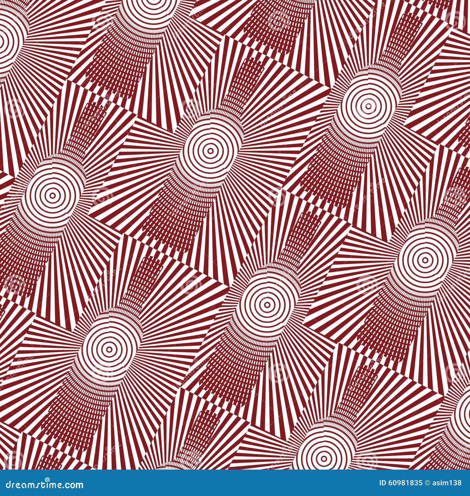 Vector Abstract Optical Seamless Pattern with Bottles, Sunbursts and ...