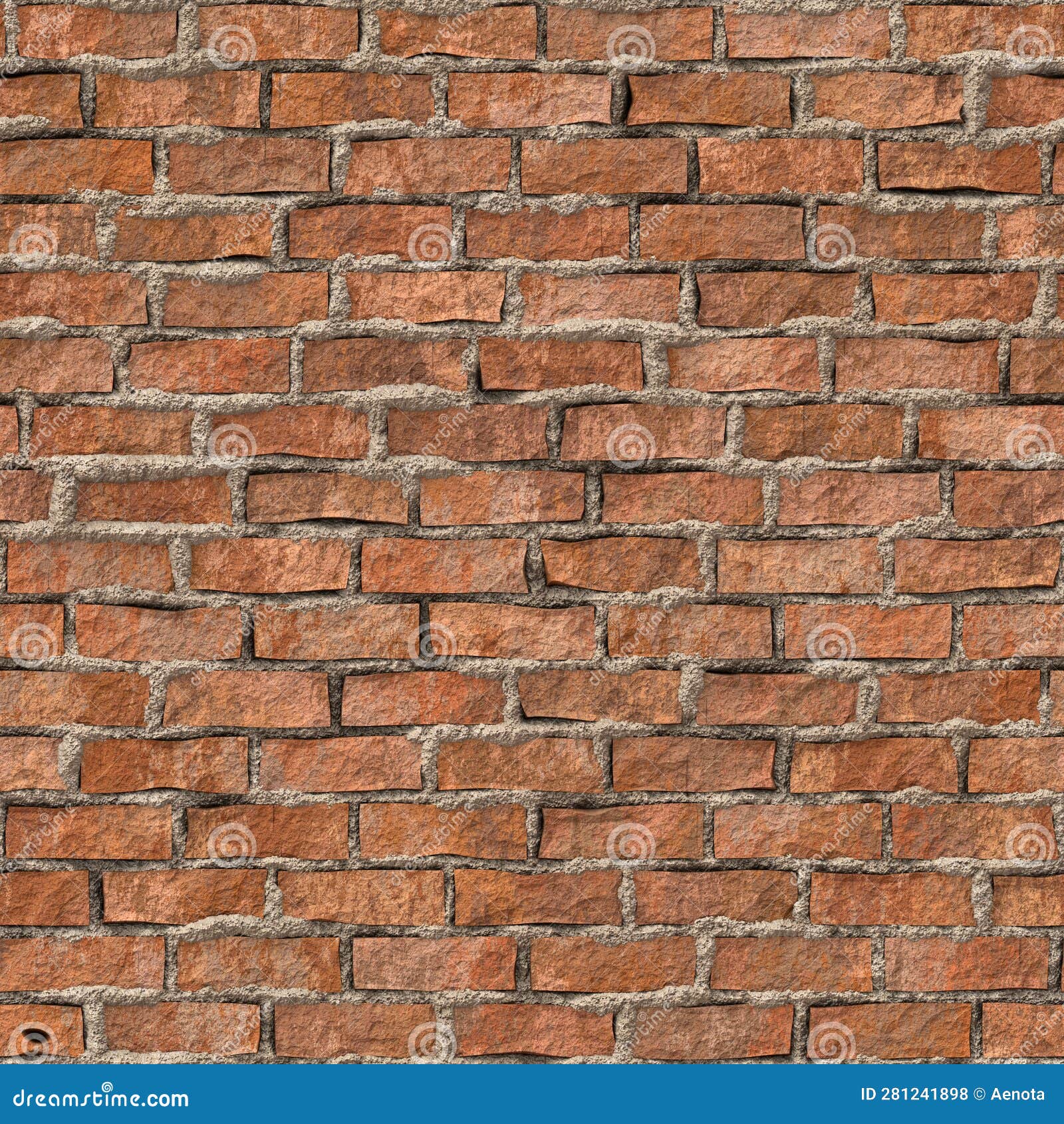 Seamless Pattern of Brick Wall Stock Illustration - Illustration of ...