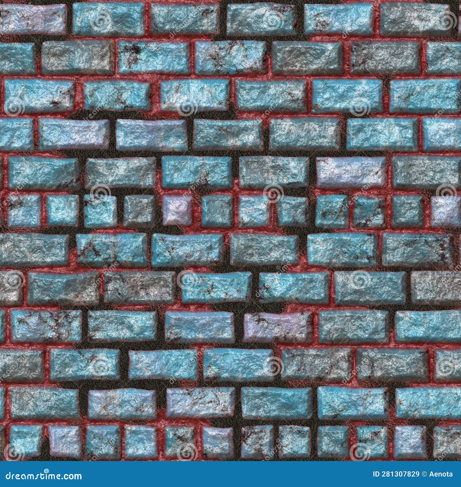 Seamless Pattern of Brick Wall Stock Illustration - Illustration of ...