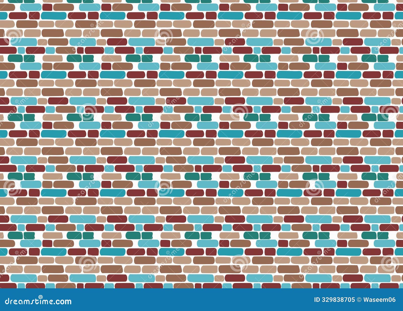 Seamless Pattern with Brick Wall. Abstract Bricks Stones Background ...