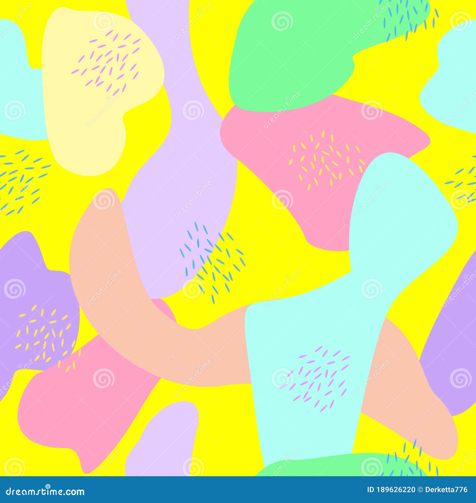 Seamless Pattern of Bright Abstract Drawings. Vector Illustration of ...