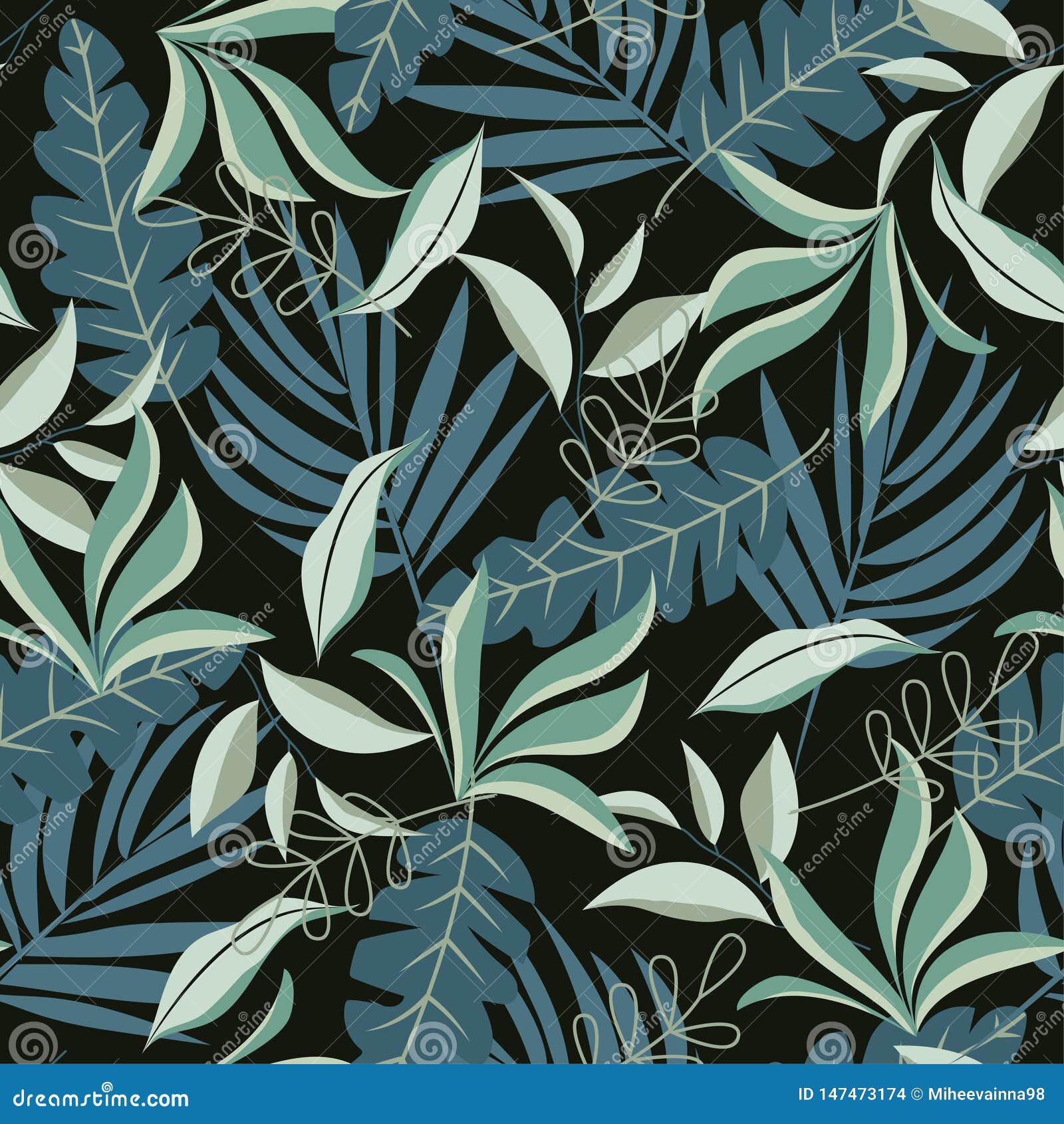 Flat Jungle Background With Red-crowned Crane Vector Illustration ...