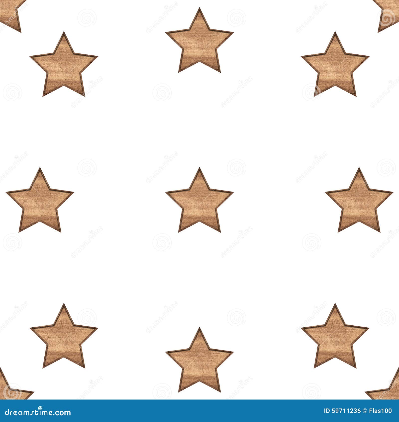 Seamless Pattern from Brown Wooden Stars with Stock Photo - Image of ...