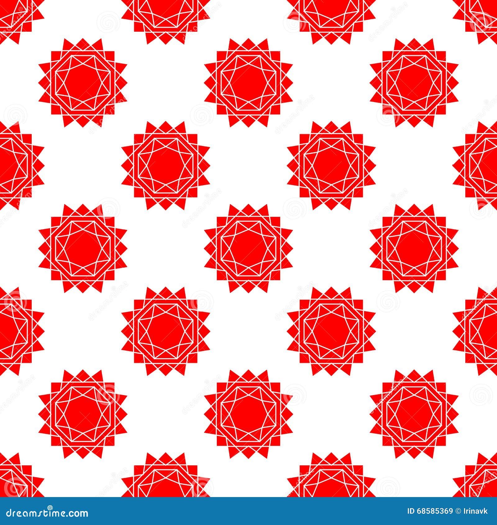 Seamless Pattern with Bstract Sun. . Flat Stock Illustration ...