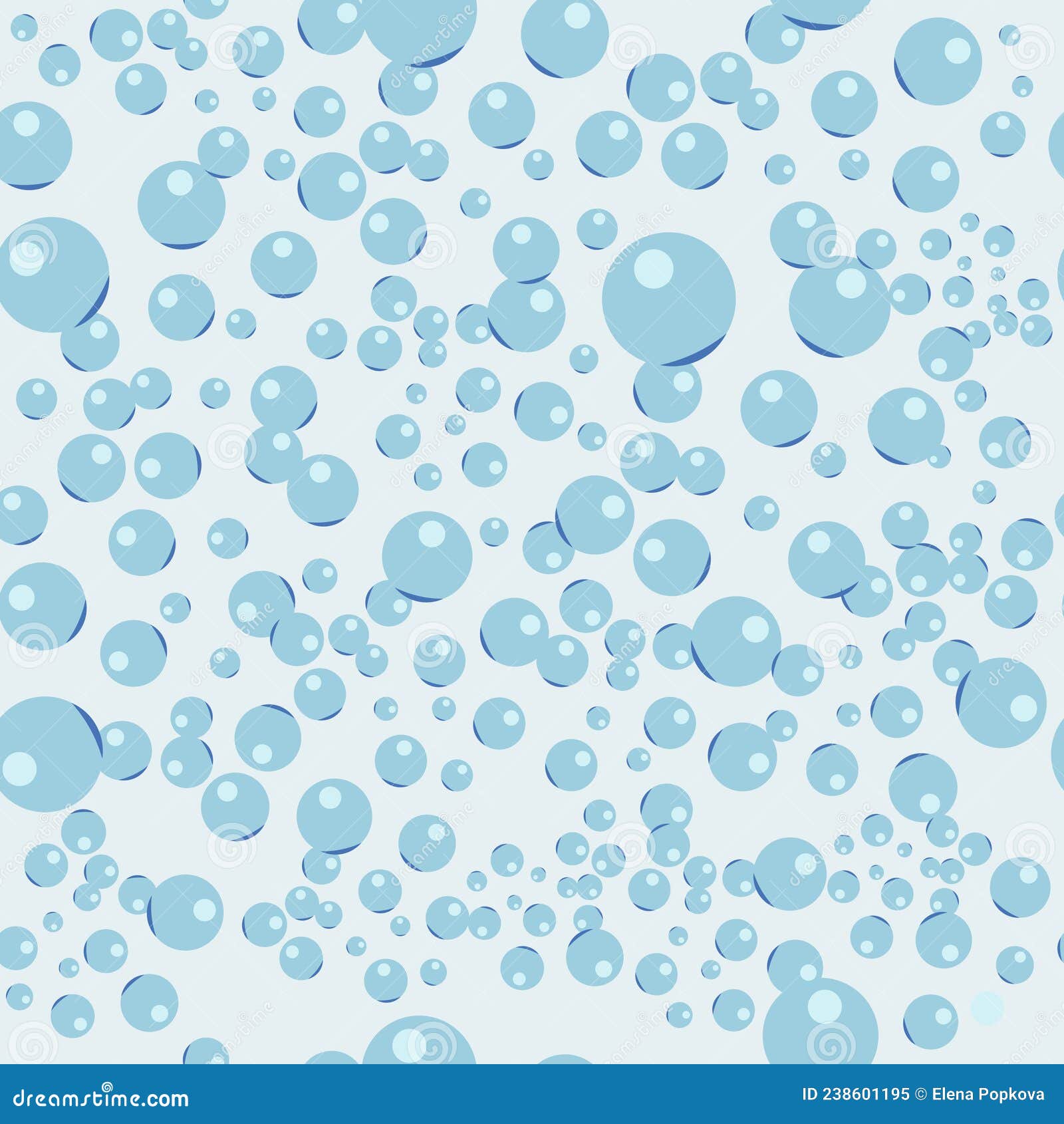 Seamless Pattern Bubbles on the Water Surface Stock Vector ...