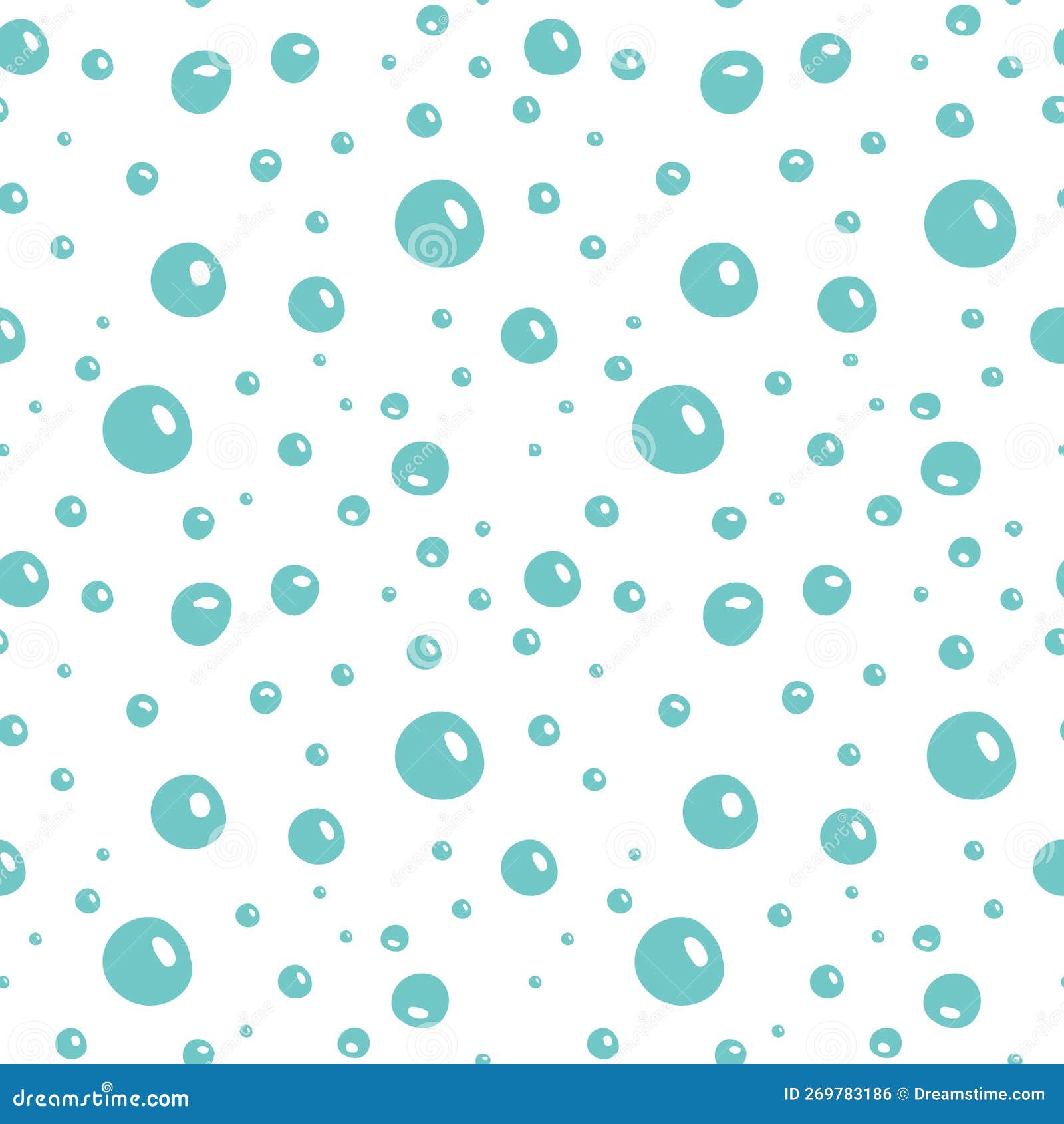 Seamless Pattern with Bubbles. Water Bubbles Pattern Stock Vector ...