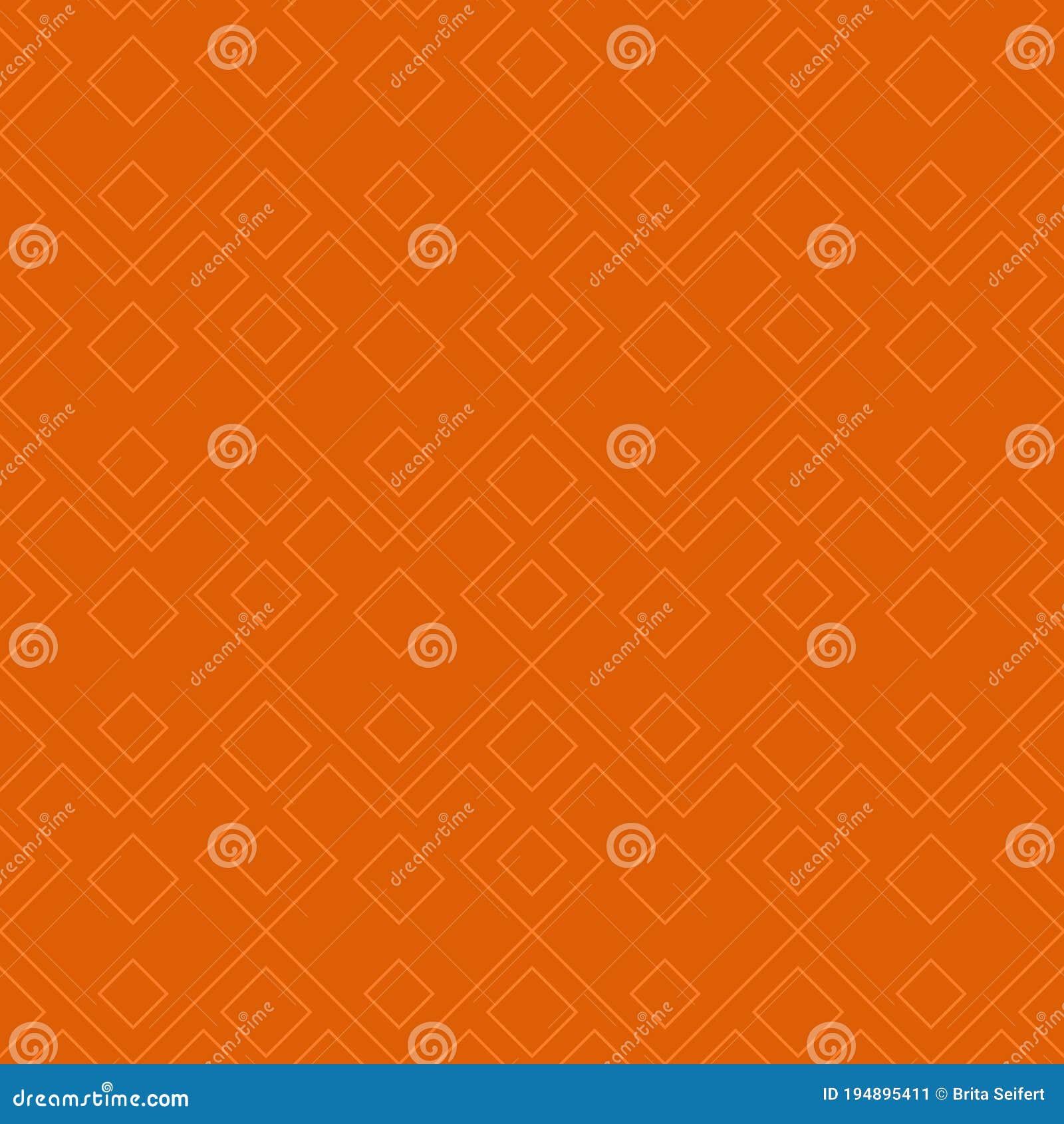 Seamless Pattern on Burnt Orange Background with Ornaments for Fabric ...