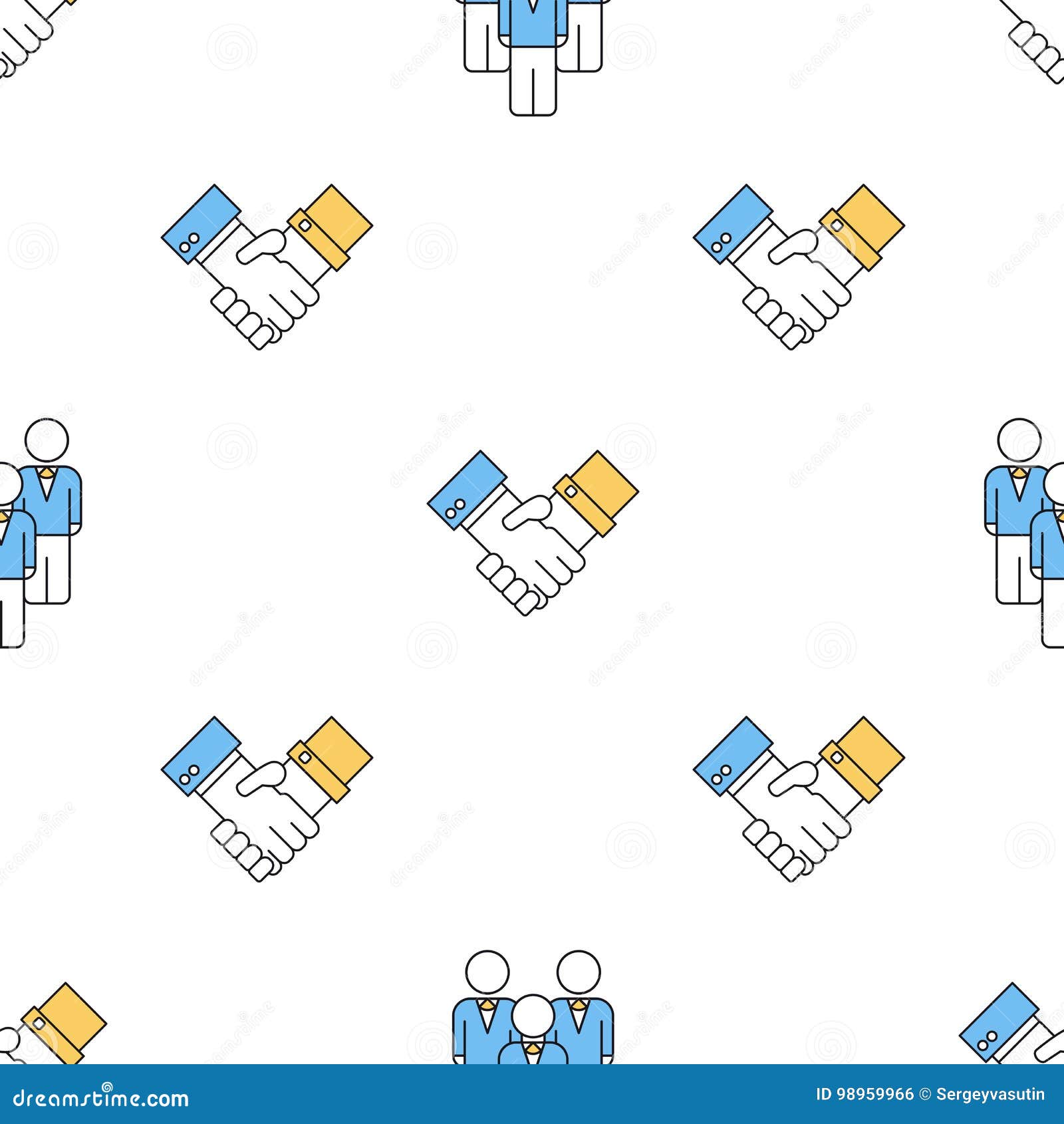 Linear Handshake Icon From Customer Service Outline Collection. Thin ...