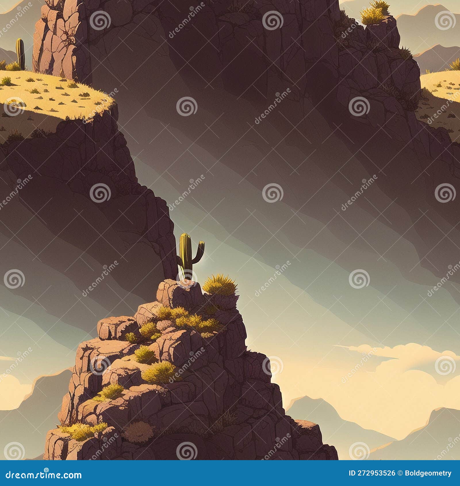 Seamless Pattern with Cactuss and Leaves Background Cacti Pattern for ...