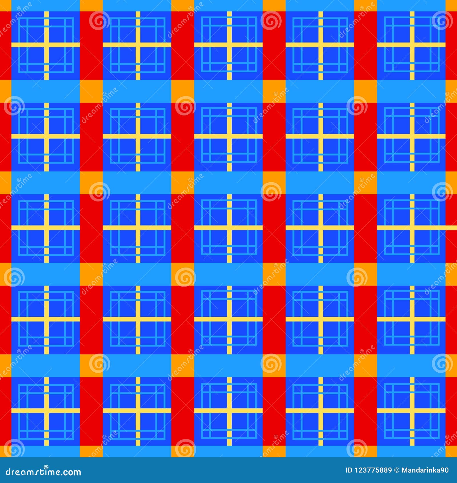 Seamless Pattern in a Cage. Background Gift Stock Vector - Illustration ...