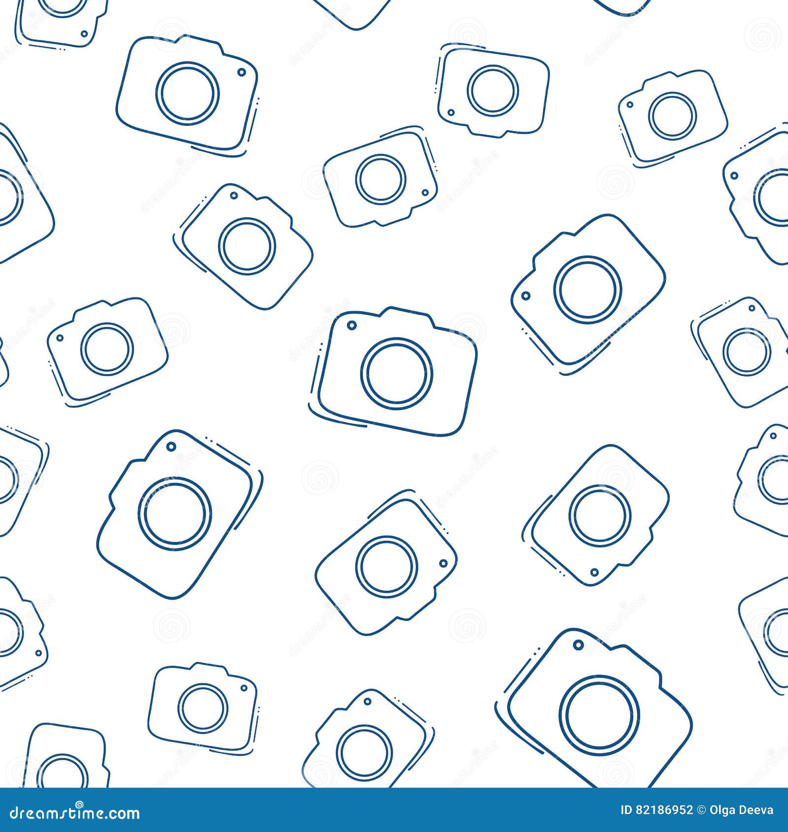 Seamless Pattern with Camera Icon Stock Vector - Illustration of camera ...
