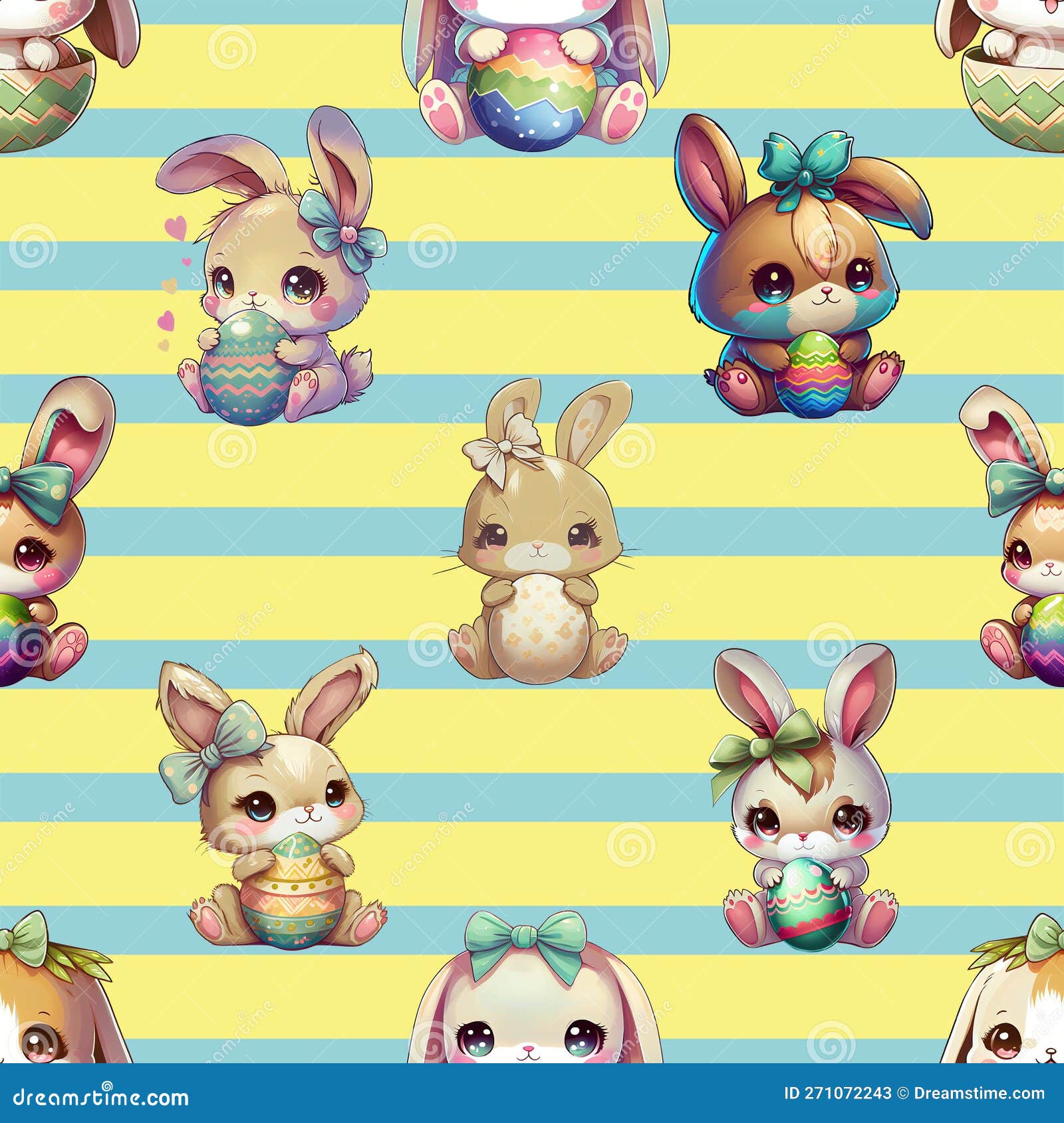 Seamless Repeating Pattern Celebrating Festive Easter during Spring ...