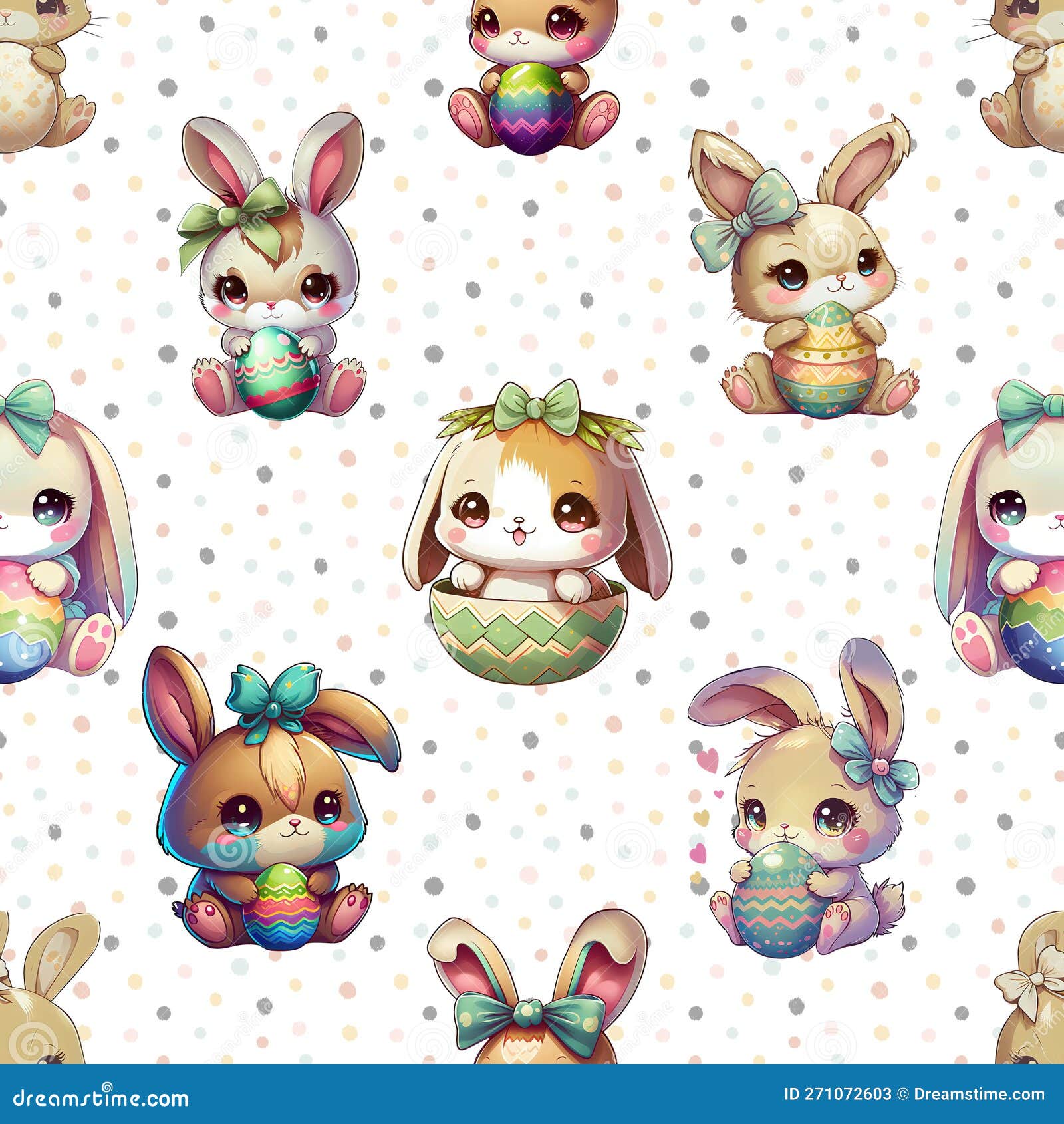 Seamless Repeating Pattern Celebrating Festive Easter during Spring ...